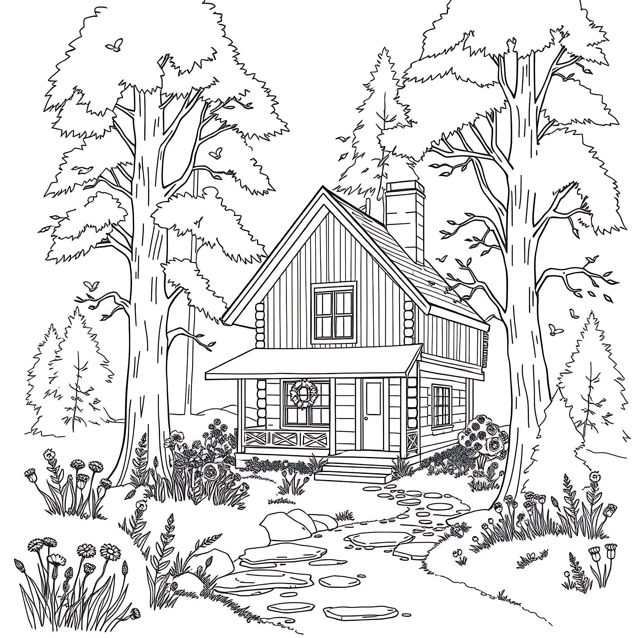 Best House Coloring Pages (Free Printable PDF)