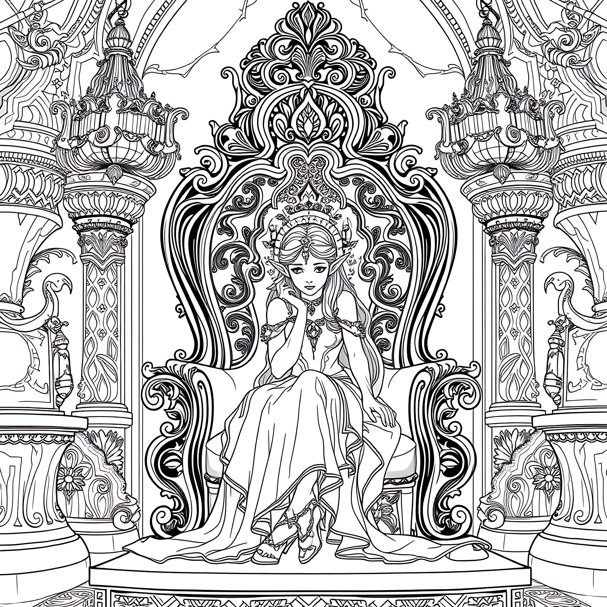 Best Elf Coloring Pages (Free Printable PDF)