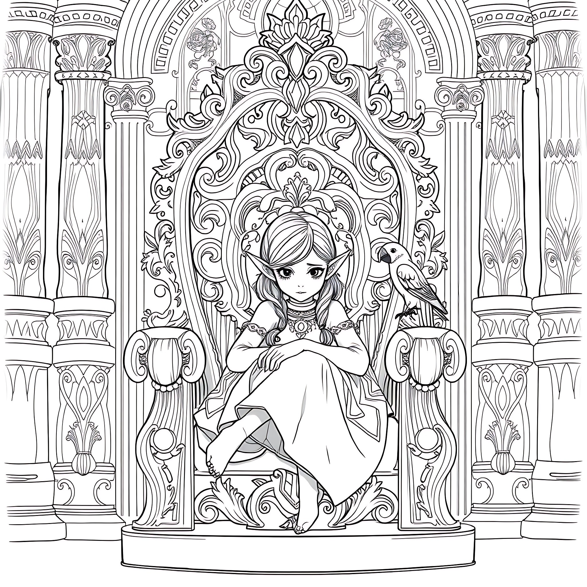 Best Elf Coloring Pages (Free Printable PDF)