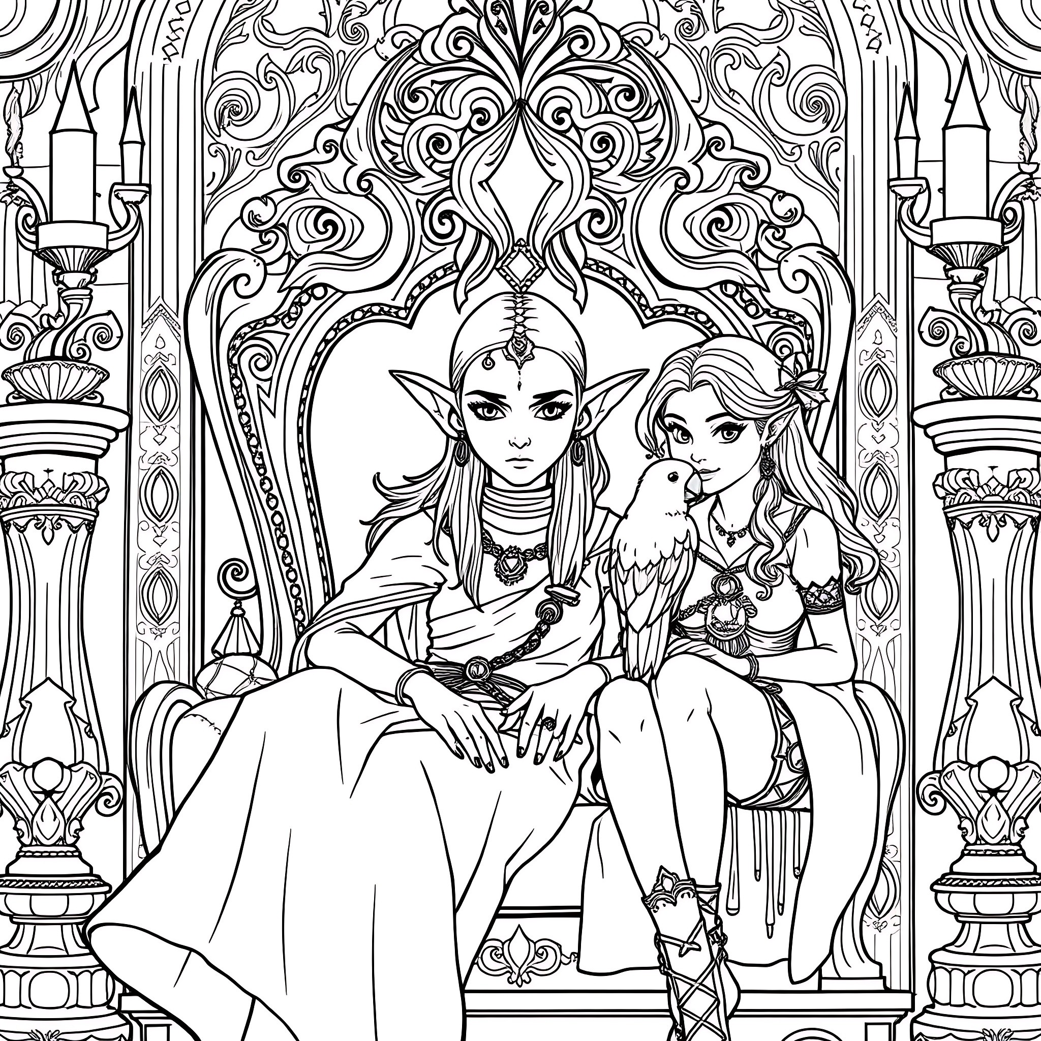 Best Elf Coloring Pages (Free Printable PDF)