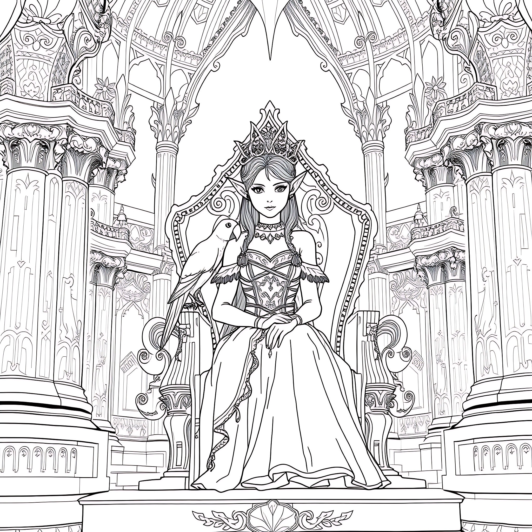 Best Belle Princess Coloring Pages (Free Printable PDF)