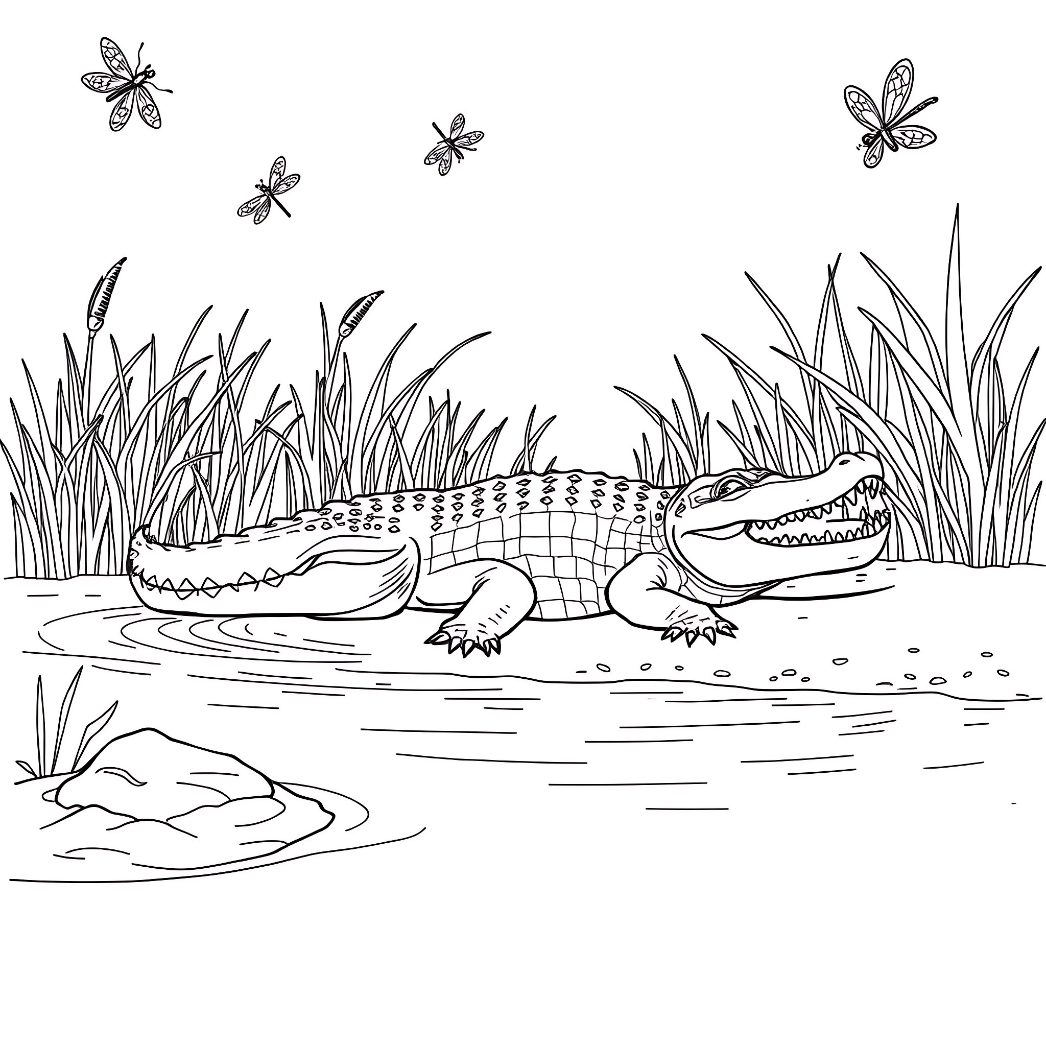 18 Best Crocodile Coloring Pages (Free Printable PDFs)