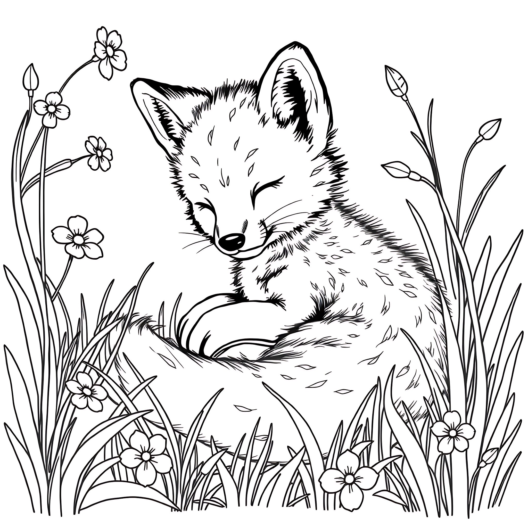 50 Best Fox Coloring Pages (Free Printable PDFs)