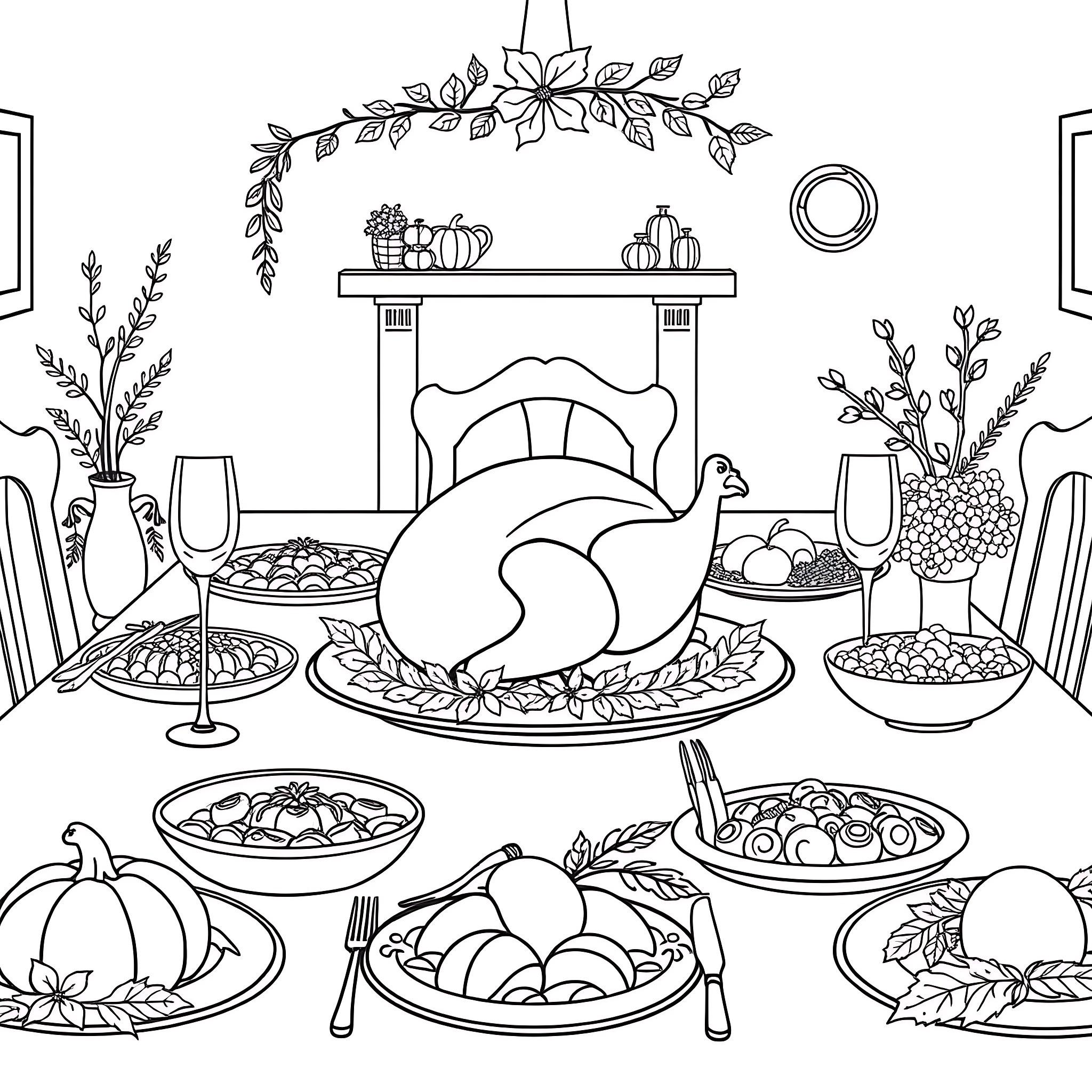 Best Thanksgiving Coloring Pages (Free Printable PDF)