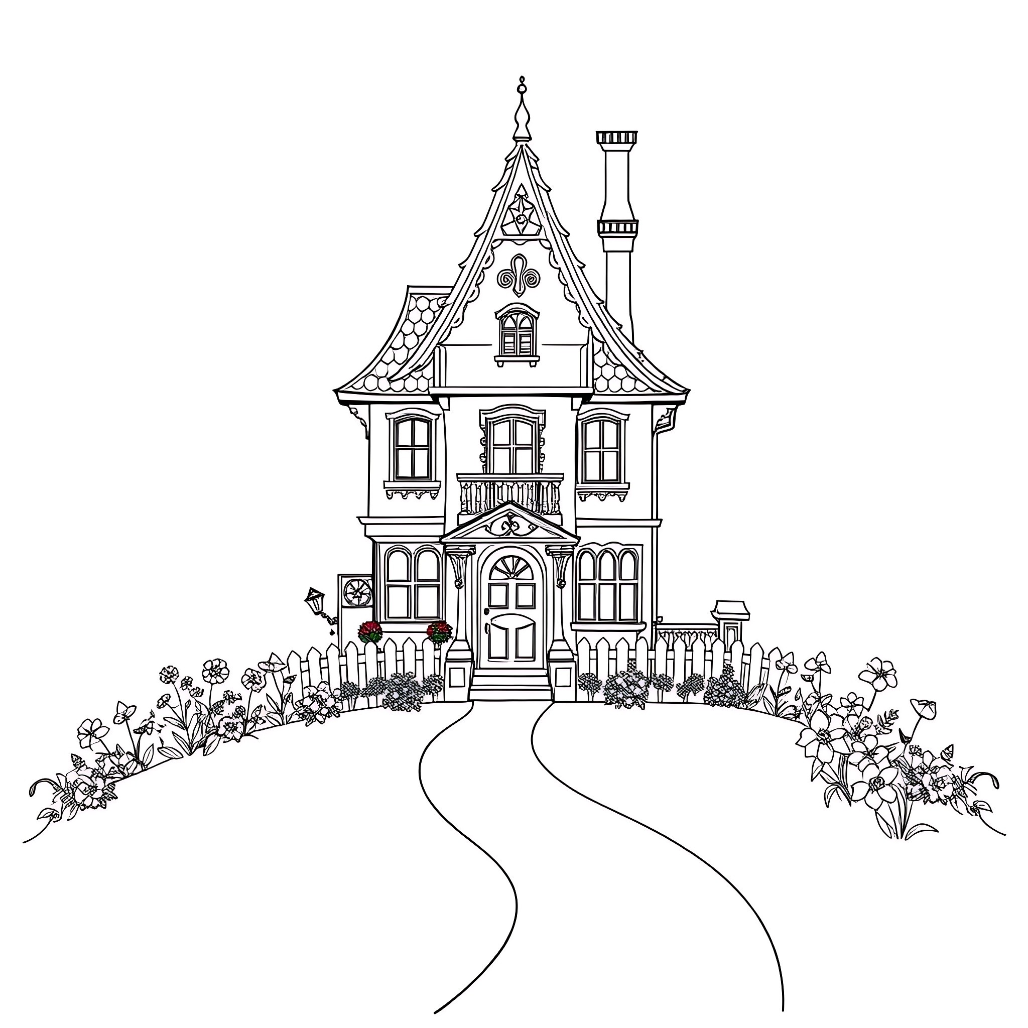 Best House Coloring Pages (Free Printable PDF)