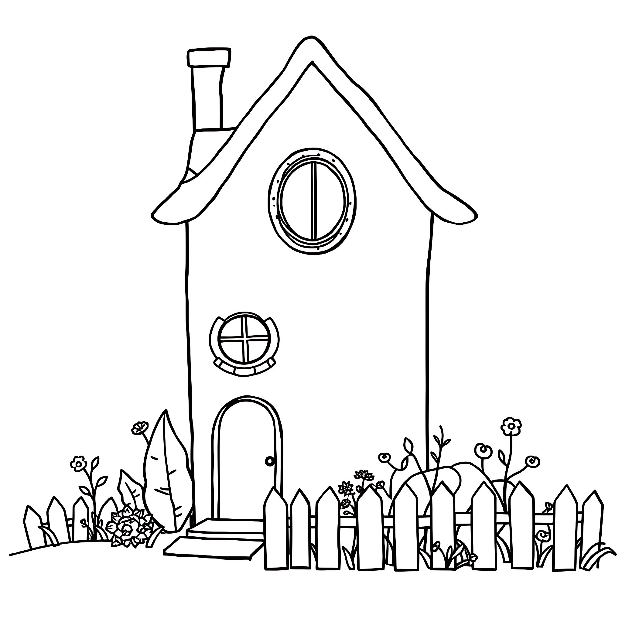 Best House Coloring Pages (Free Printable PDF)
