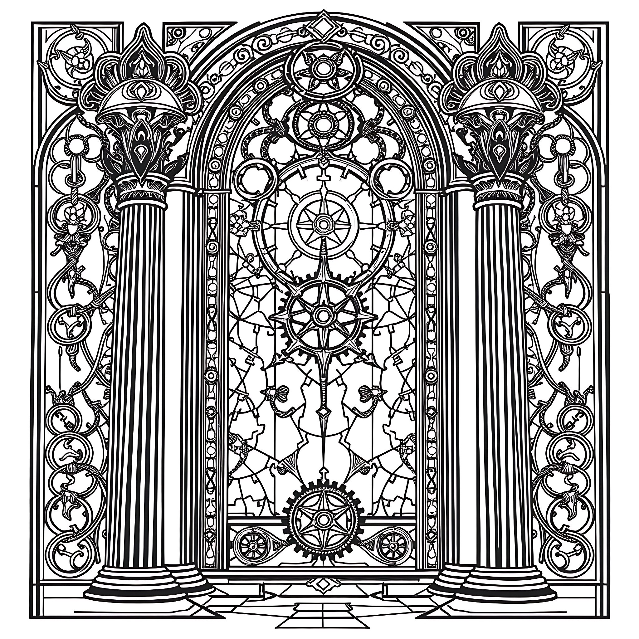 Best Stained Glass Coloring Pages (Free Printable PDF)