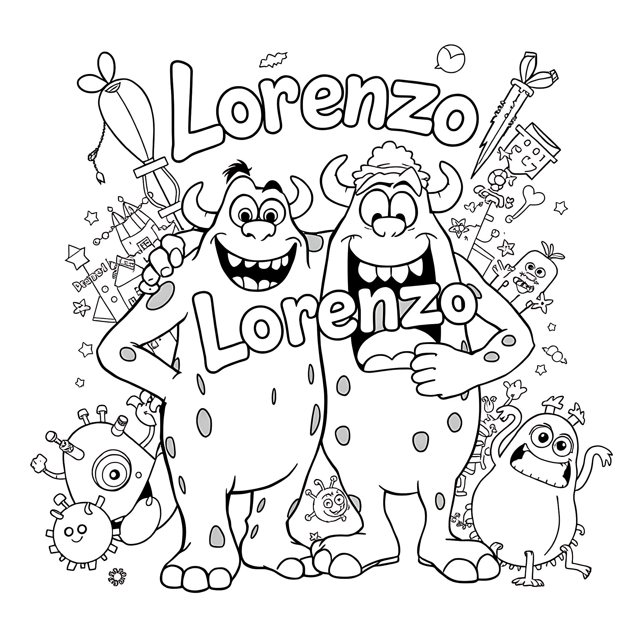 15 Best Mike And Sully Coloring Pages (Free Printable PDFs)