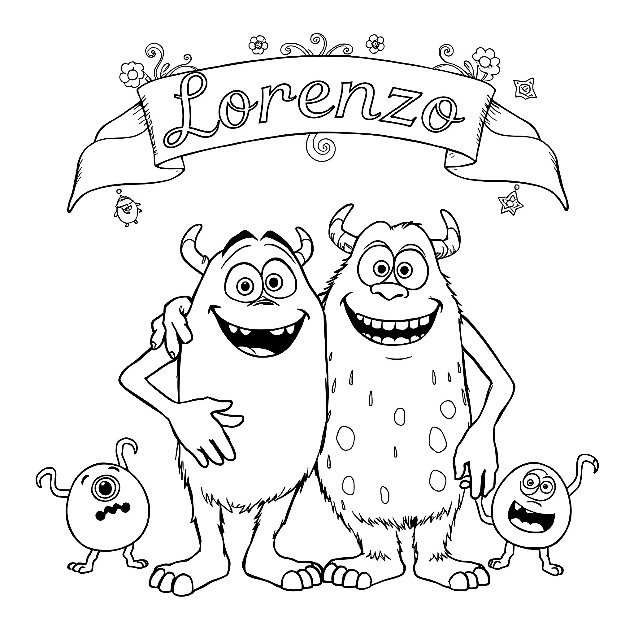15 Best Mike And Sully Coloring Pages (Free Printable PDFs)