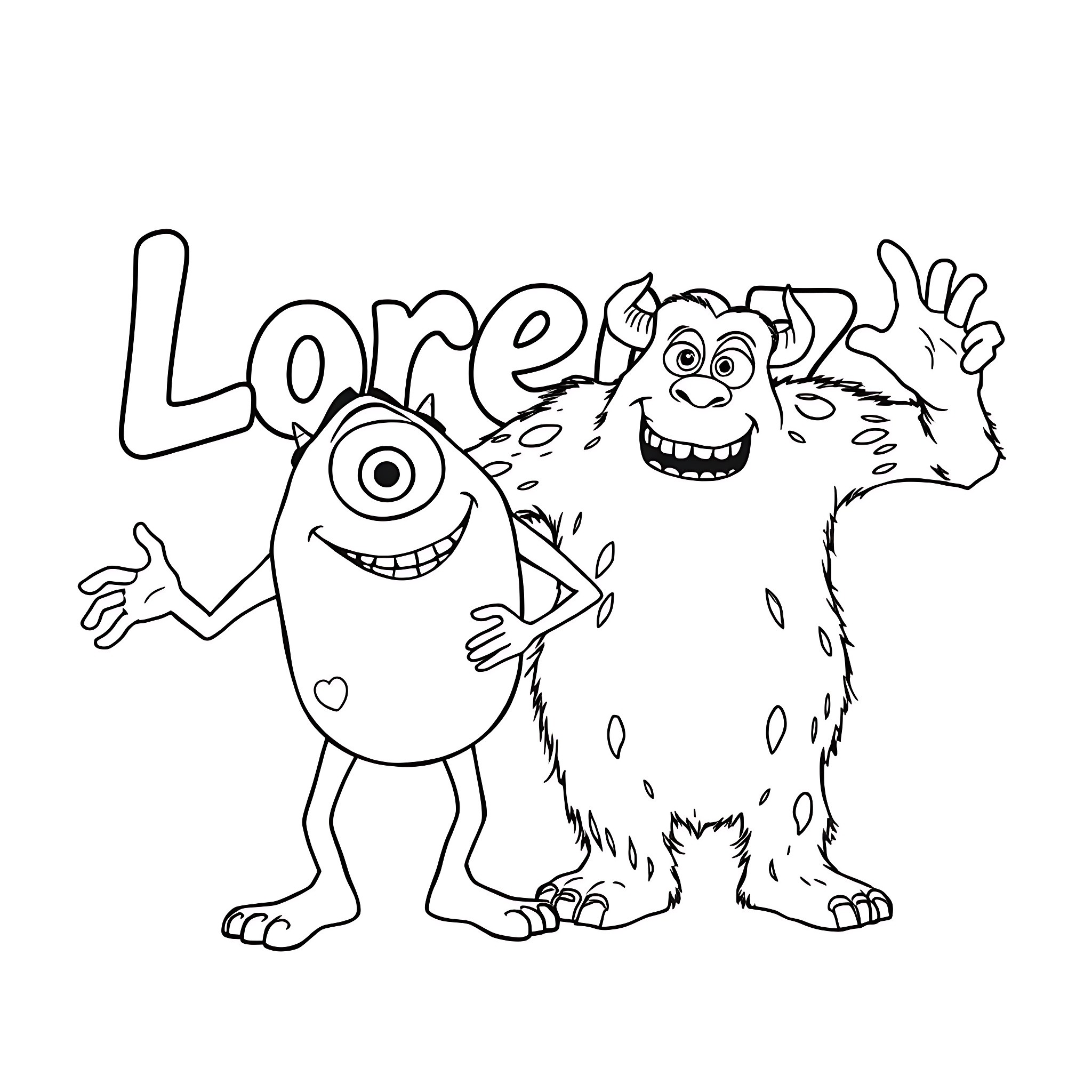 15 Best Mike And Sully Coloring Pages (Free Printable PDFs)
