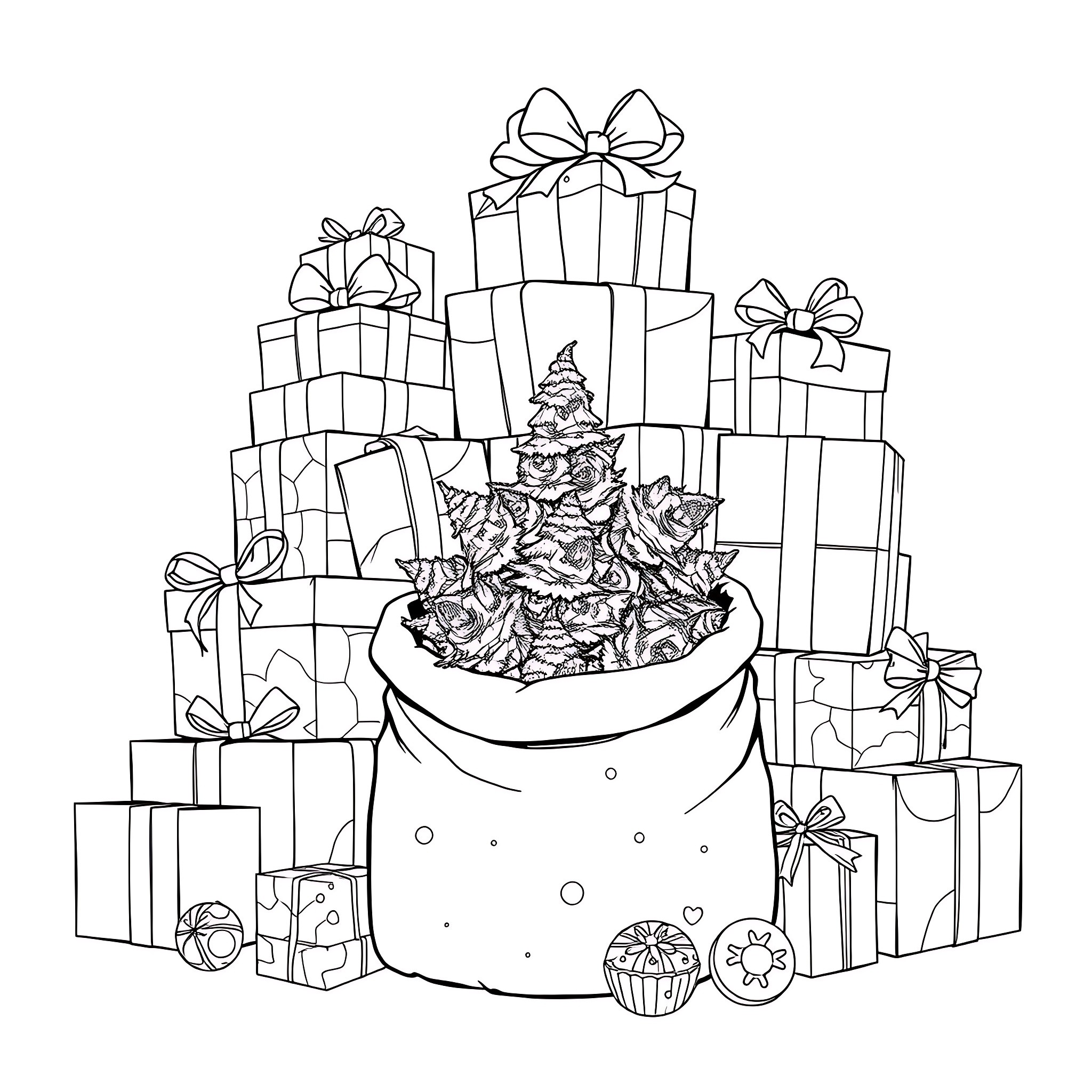 6 Best Gift Coloring Pages (Free Printable PDFs)