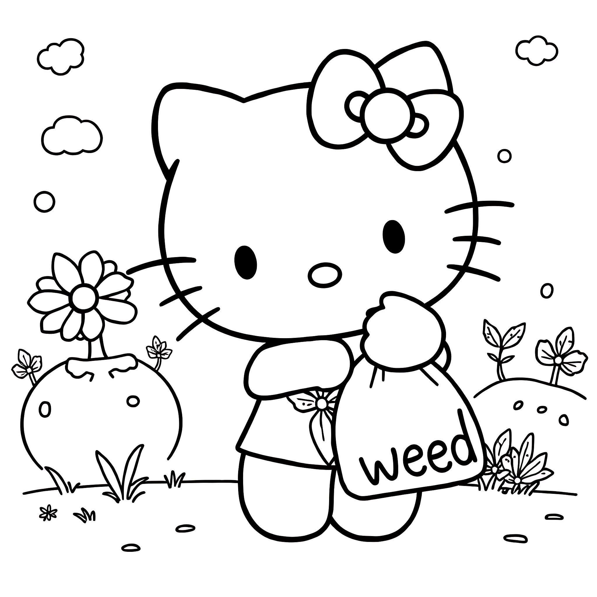 455 Best Hello Kitty Coloring Pages (Free Printable PDFs)