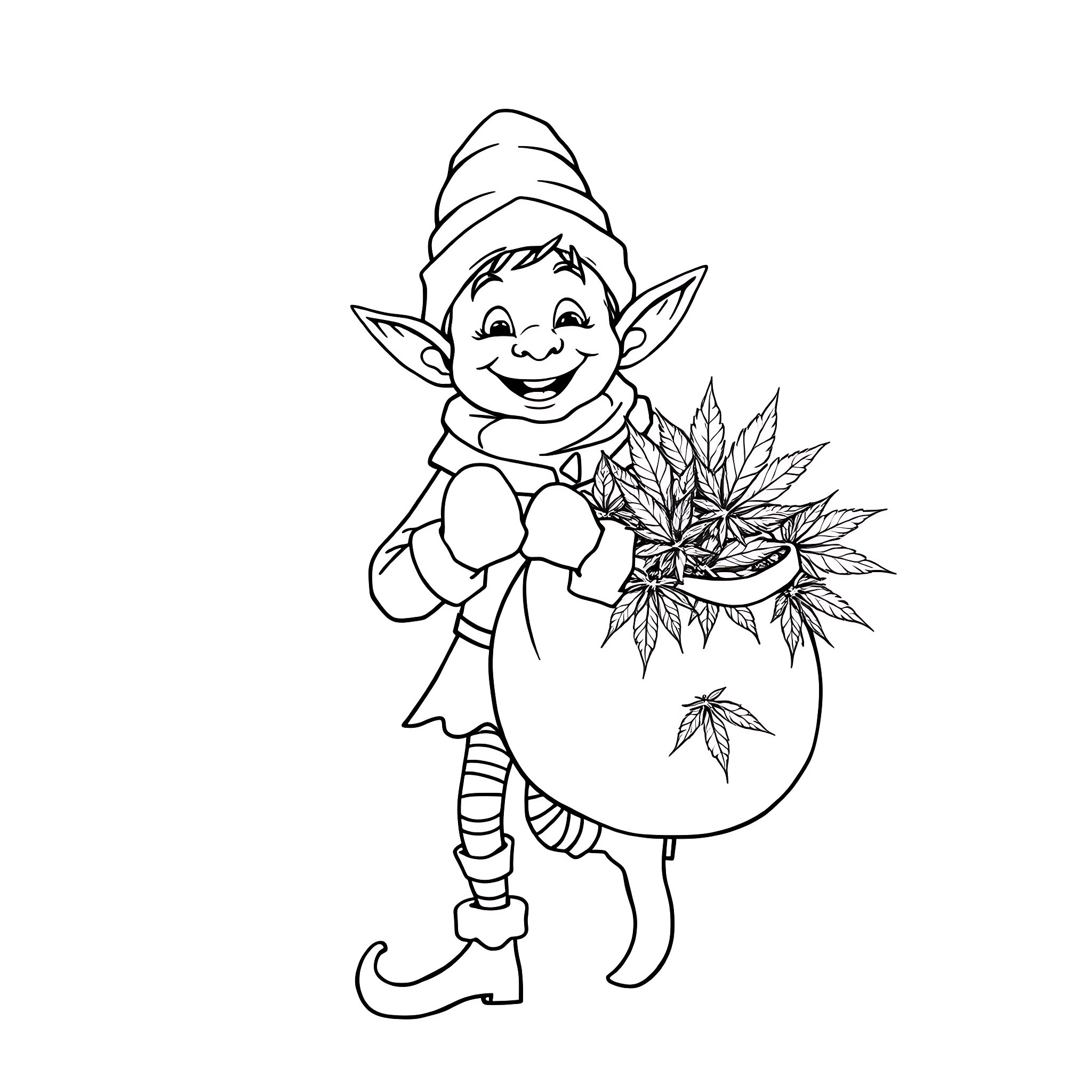 Best Elf Coloring Pages (Free Printable PDF)