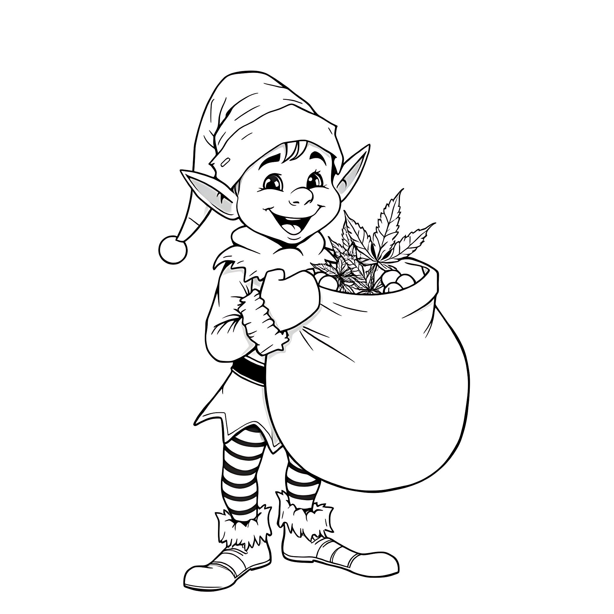 187 Best Elf Coloring Pages (Free Printable PDFs)