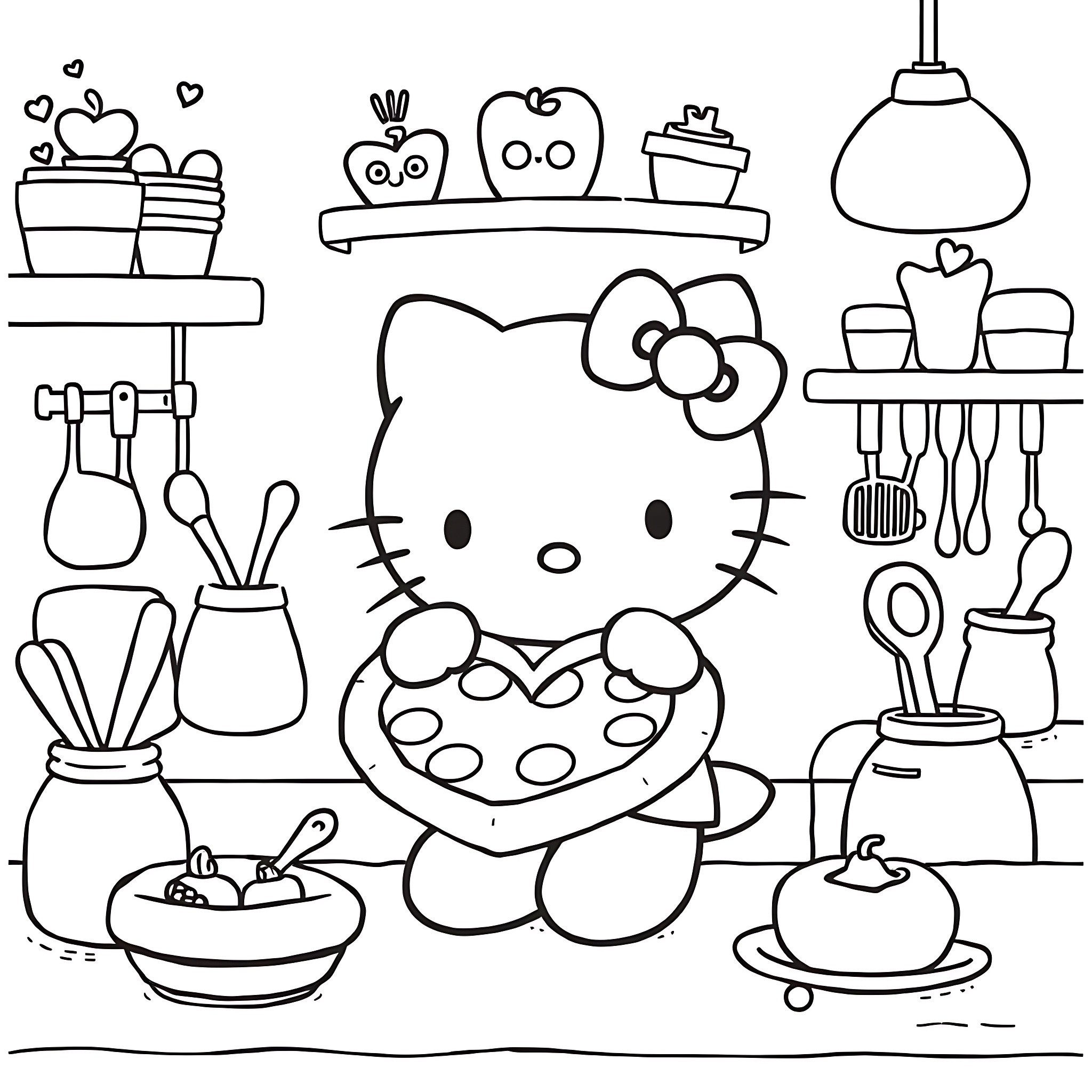 85 Best Hello Kitty Coloring Pages (Free Printable PDFs)