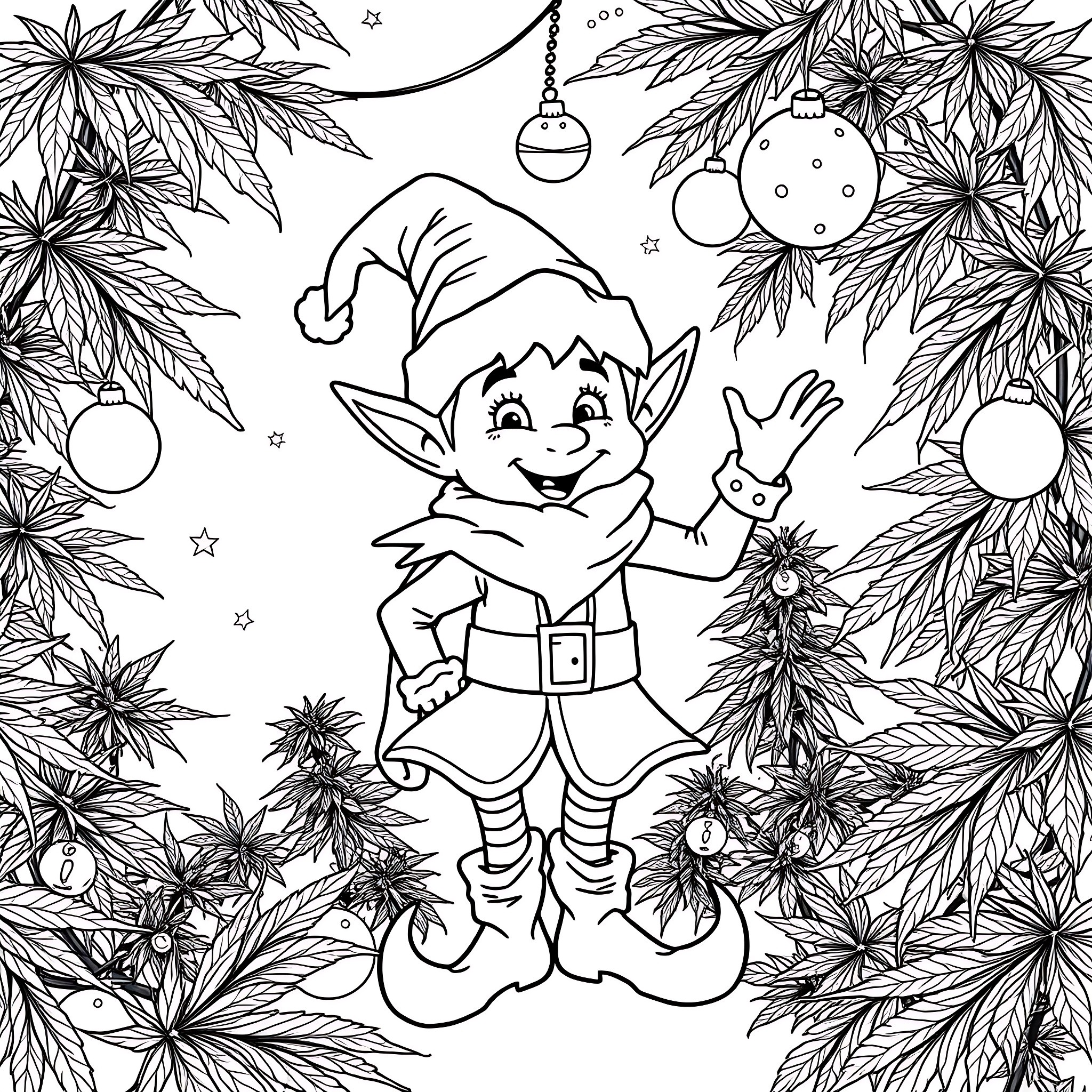 128 Best Elf Coloring Pages (Free Printable PDFs)