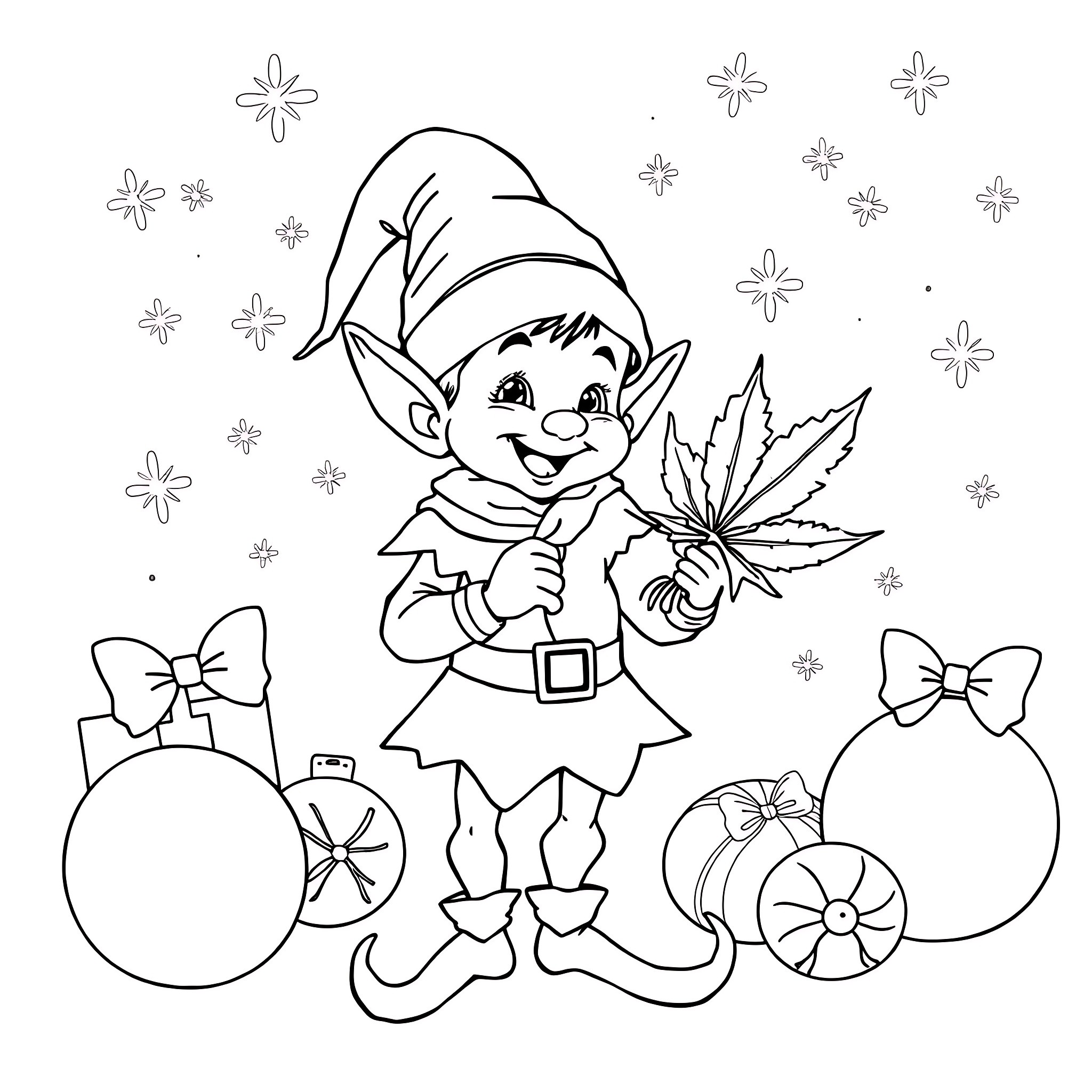 Best Elf Coloring Pages (Free Printable PDF)