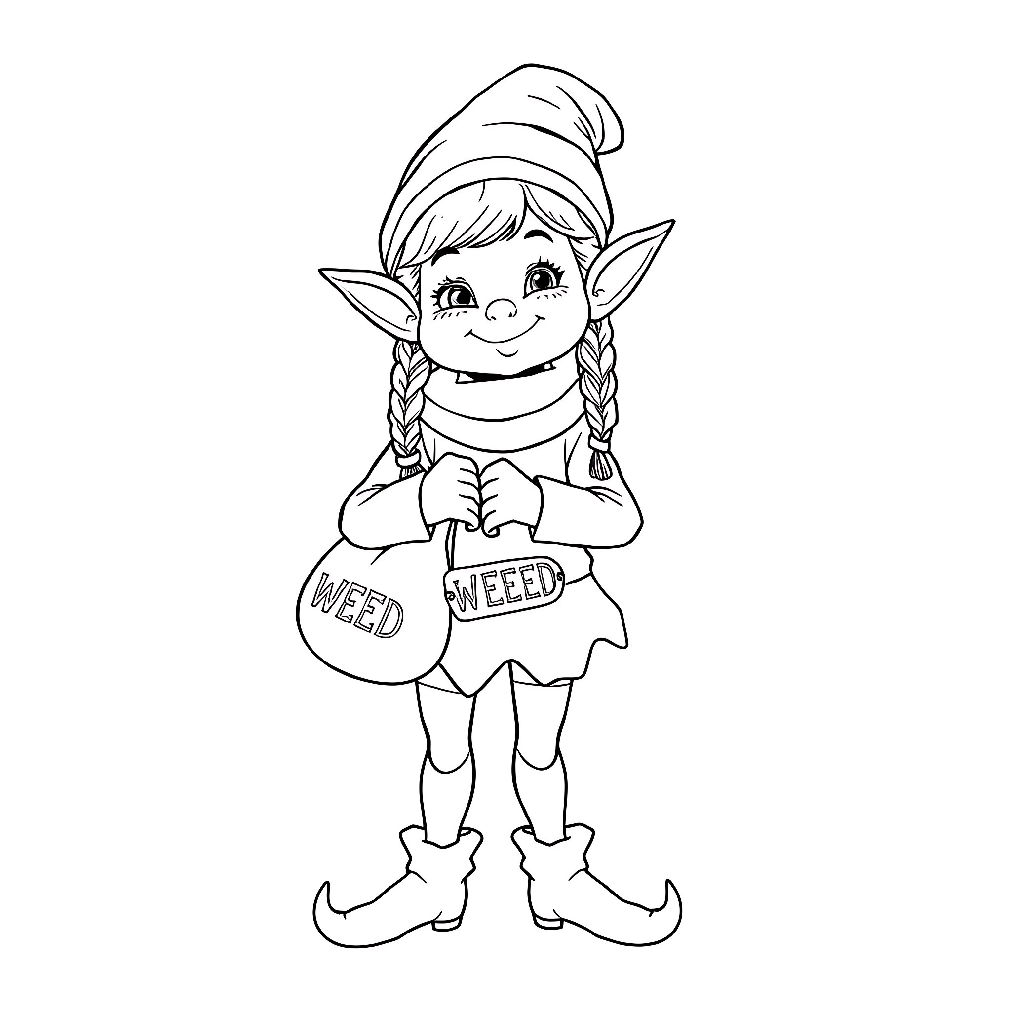 128 Best Elf Coloring Pages (Free Printable PDFs)