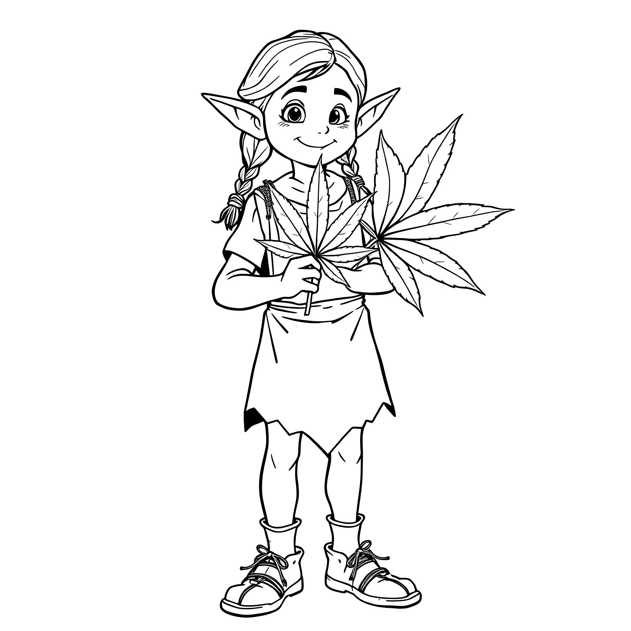 201 Best Elf Coloring Pages (Free Printable PDFs)