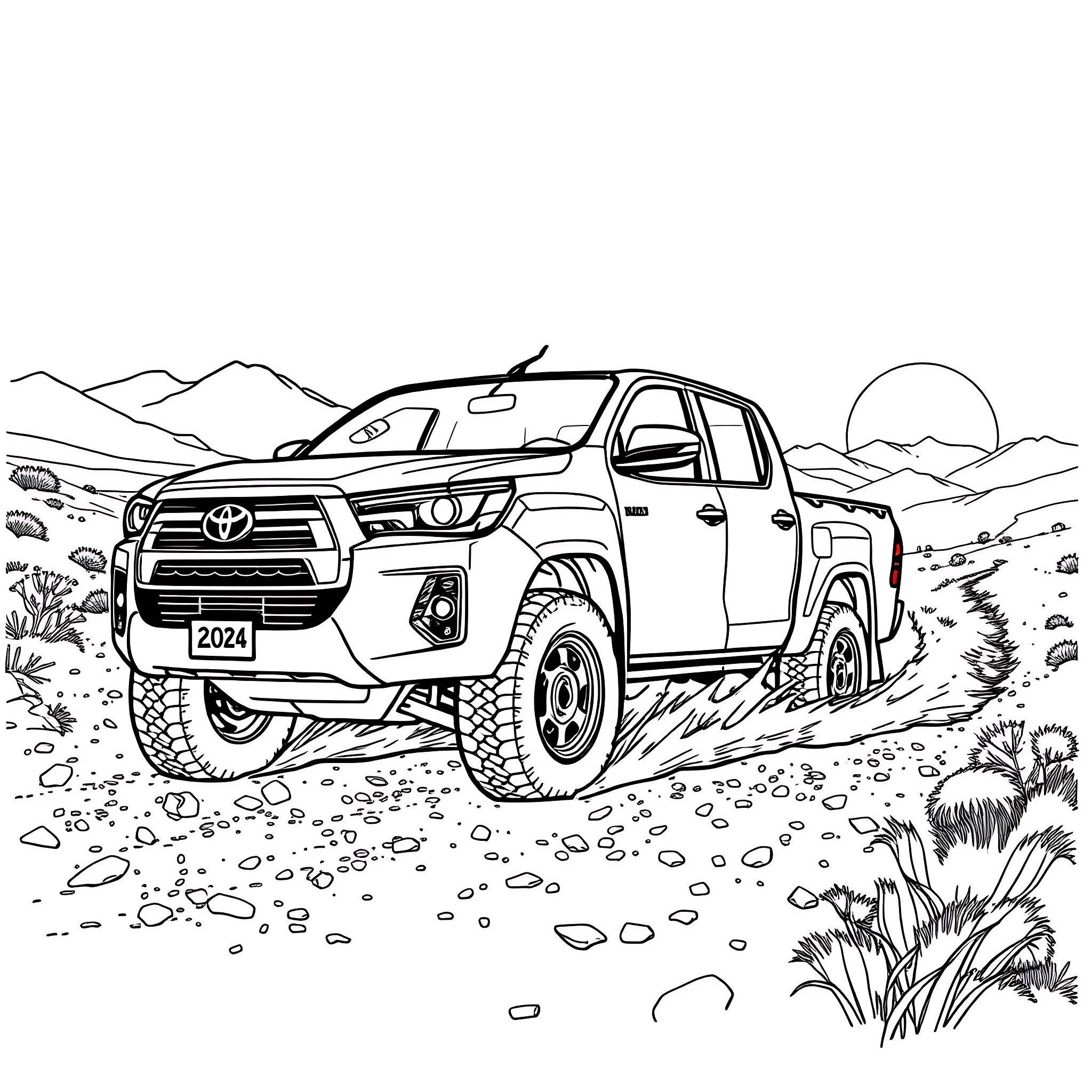 Best Toyota Hilux Coloring Pages (Free Printable PDF)