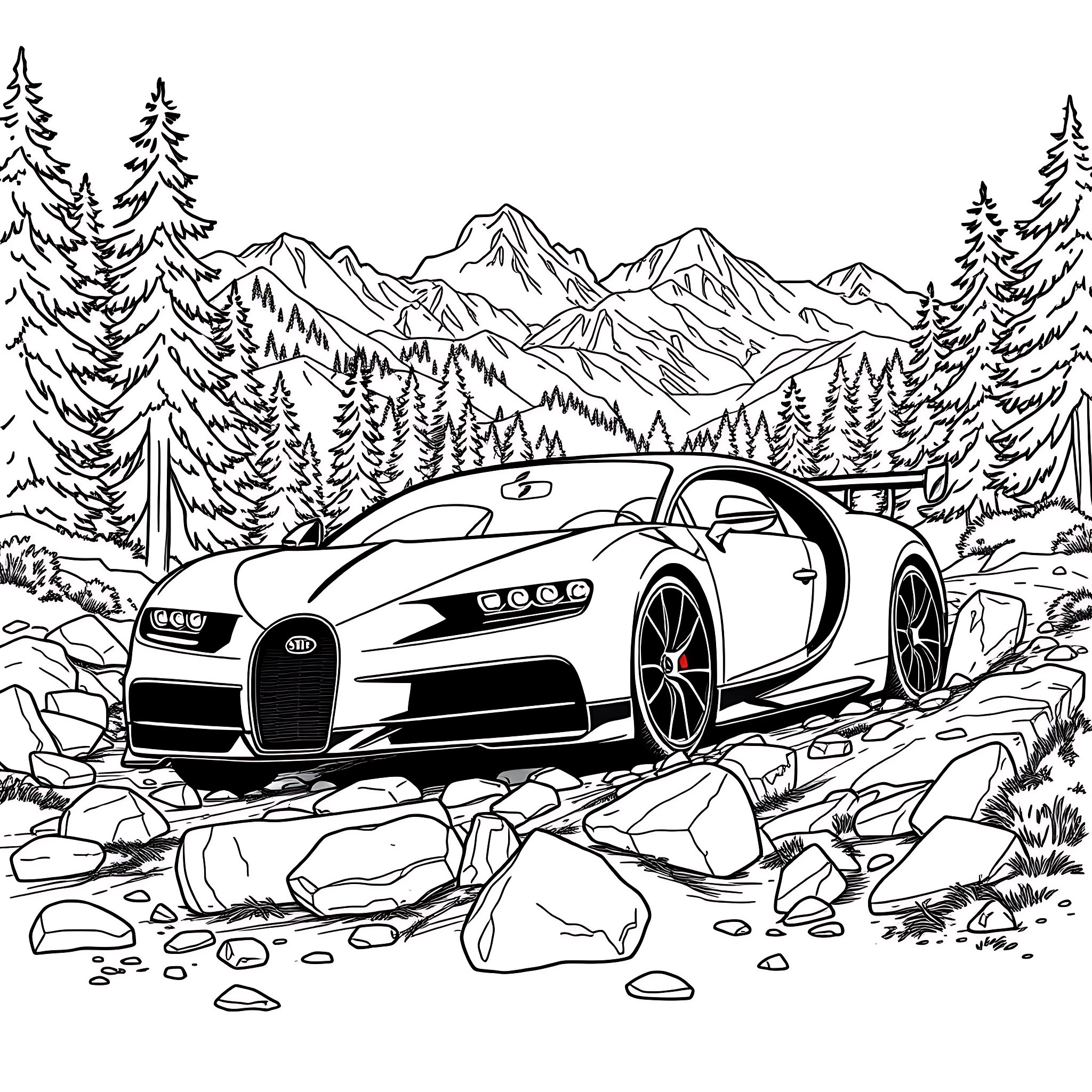 Best Bugatti Coloring Pages (Free Printable PDF)