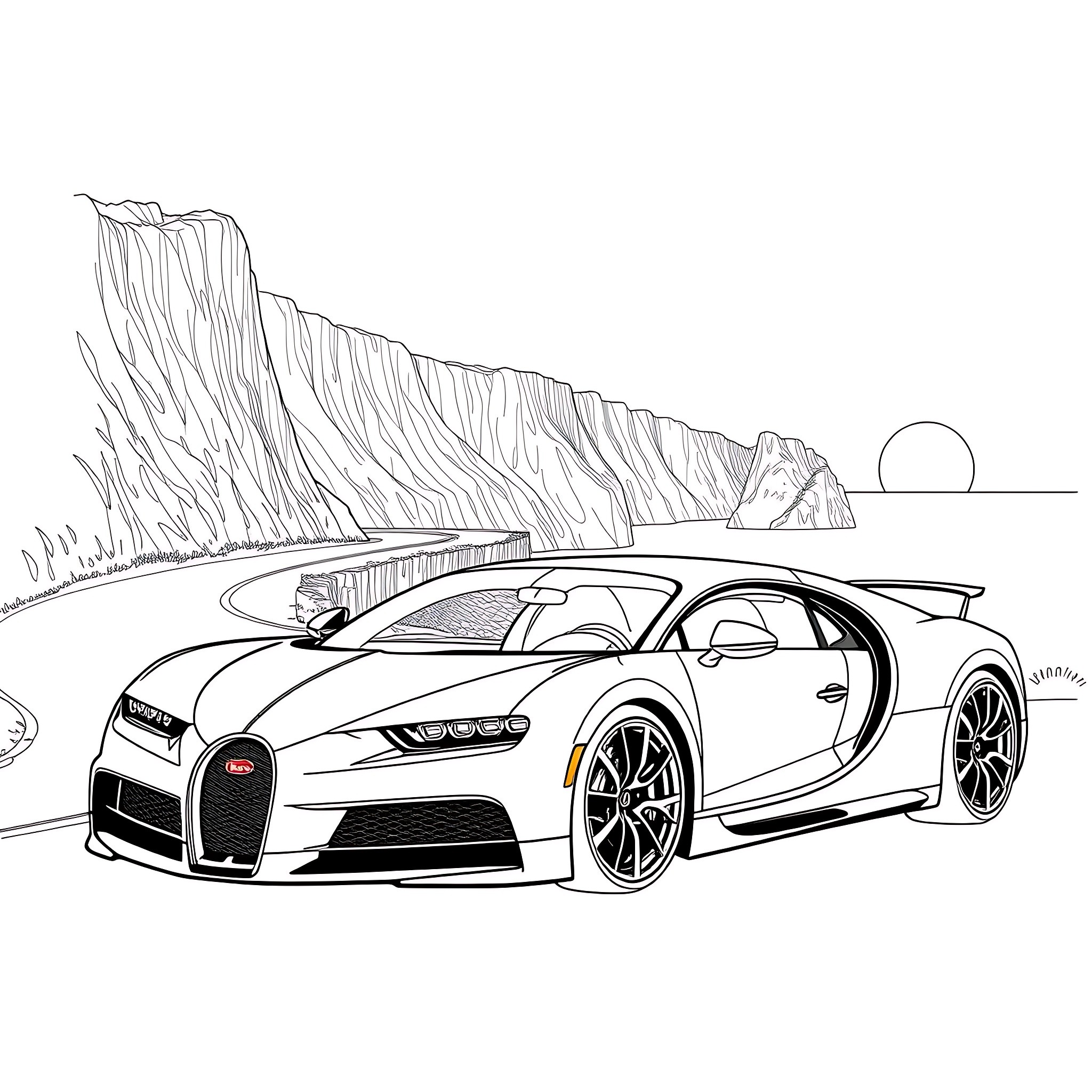 Best Bugatti Coloring Pages (Free Printable PDF)