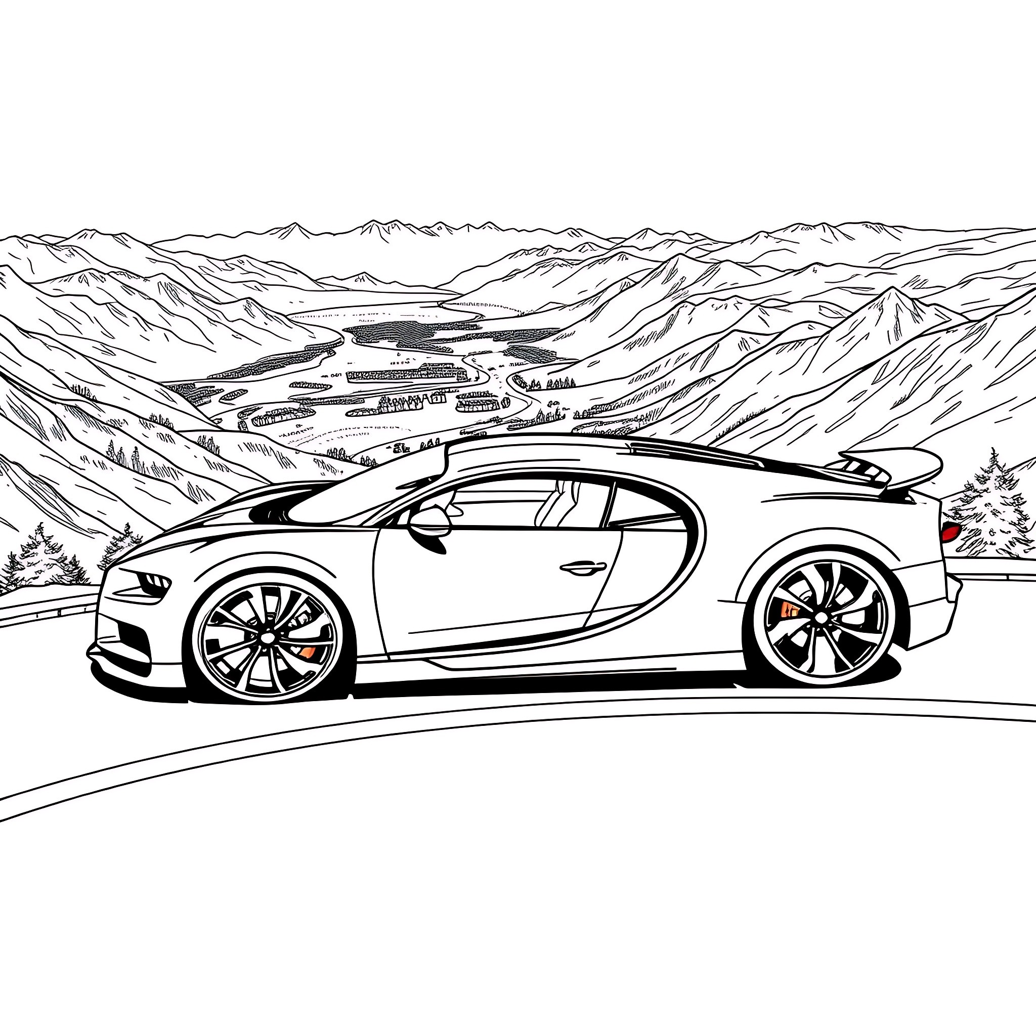 Best Bugatti Coloring Pages (Free Printable PDF)