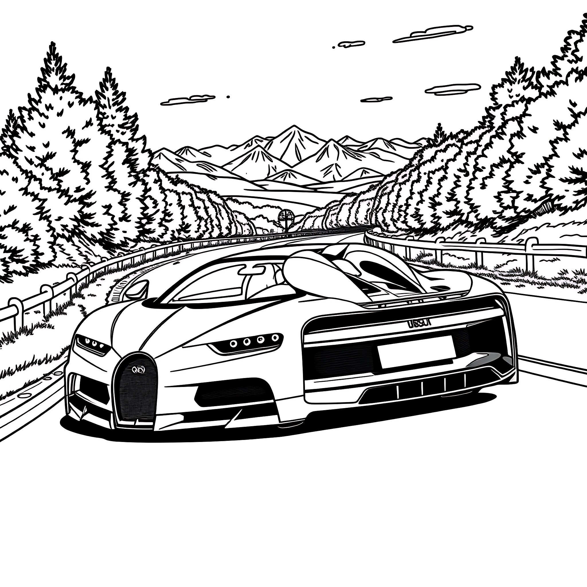 Best Bugatti Coloring Pages (Free Printable PDF)