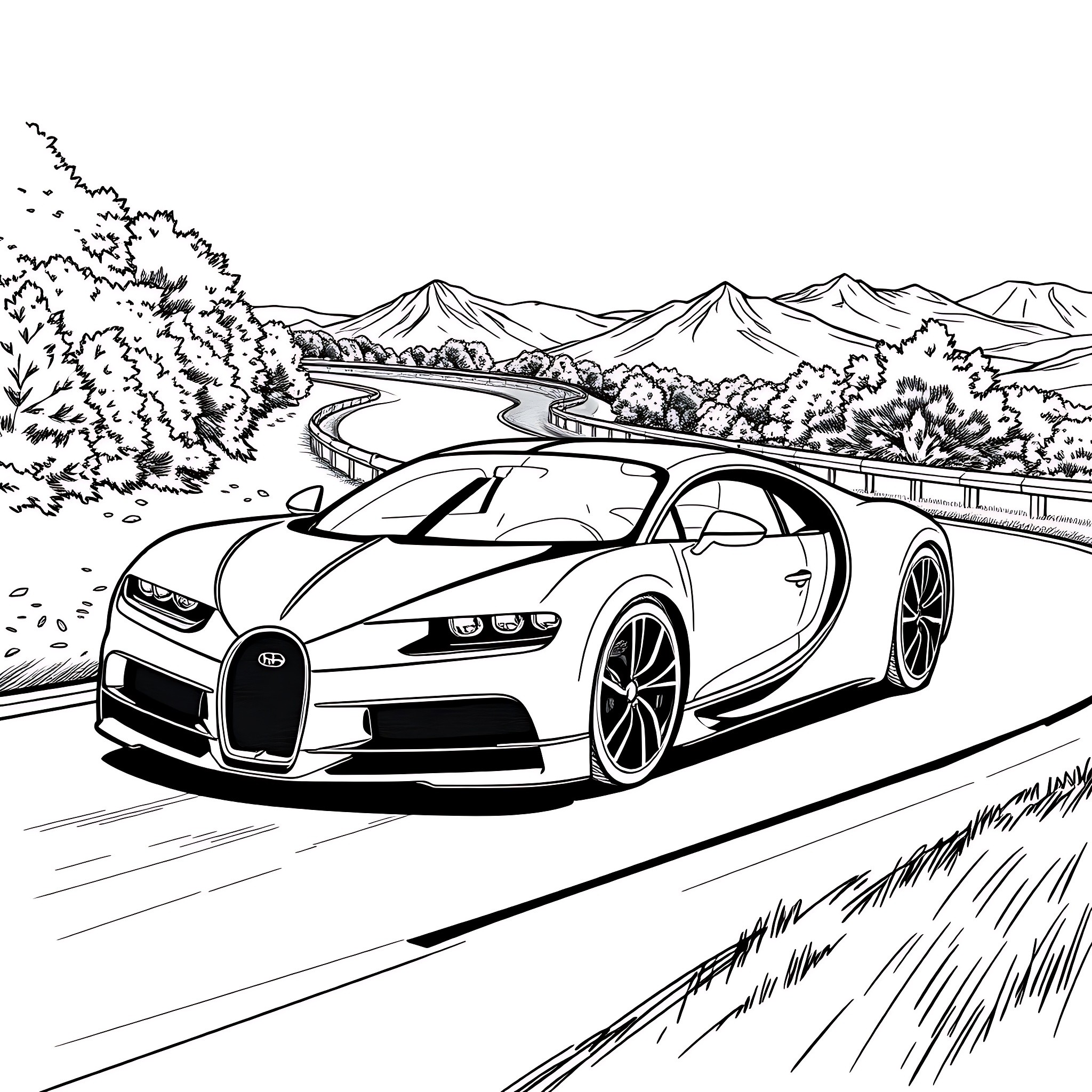 Best Bugatti Coloring Pages (Free Printable PDF)