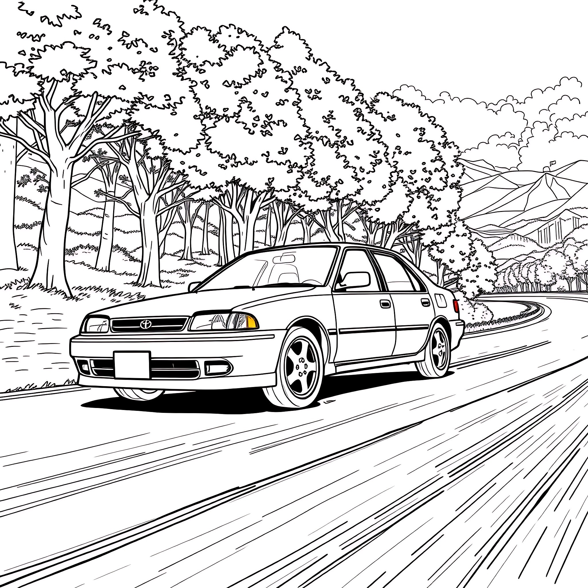 Best Toyota Corolla Coloring Pages (Free Printable PDF)
