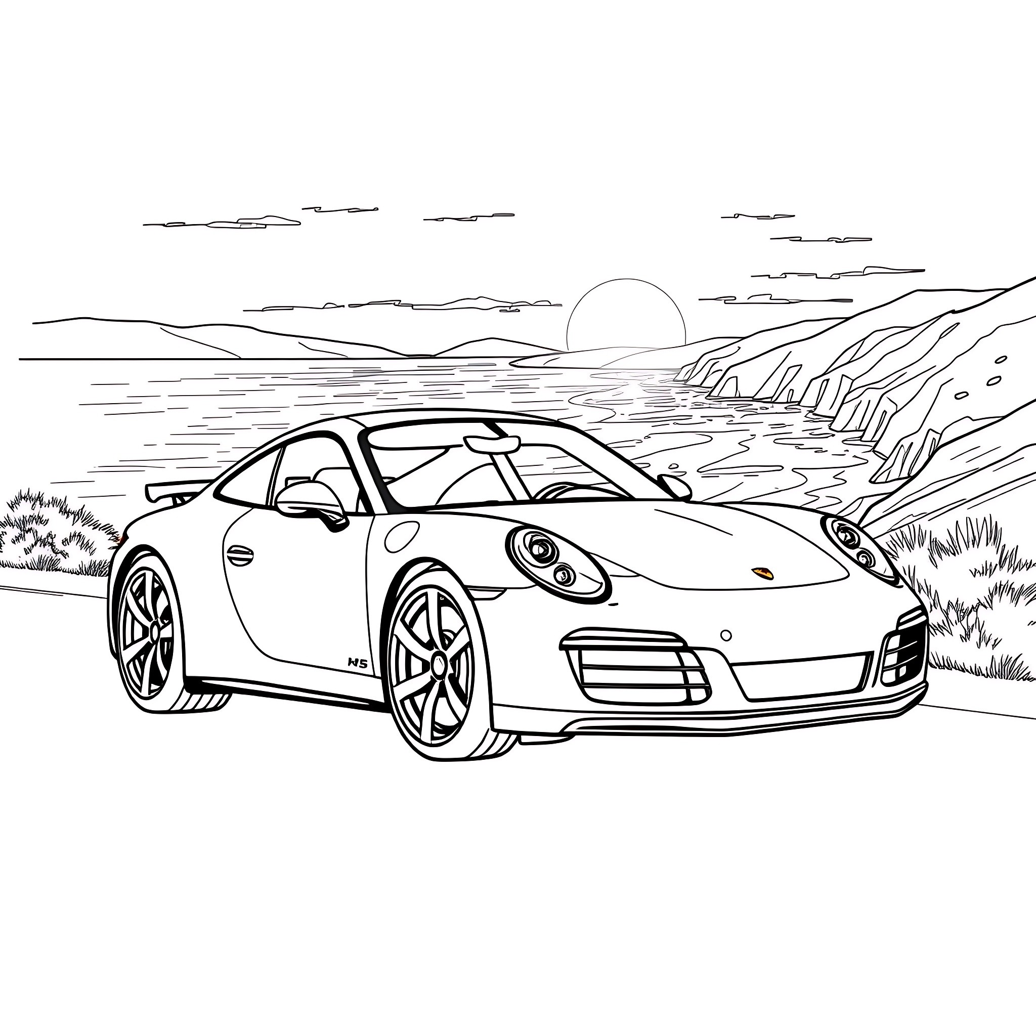 106 Best Porsche Coloring Pages (Free Printable PDFs)