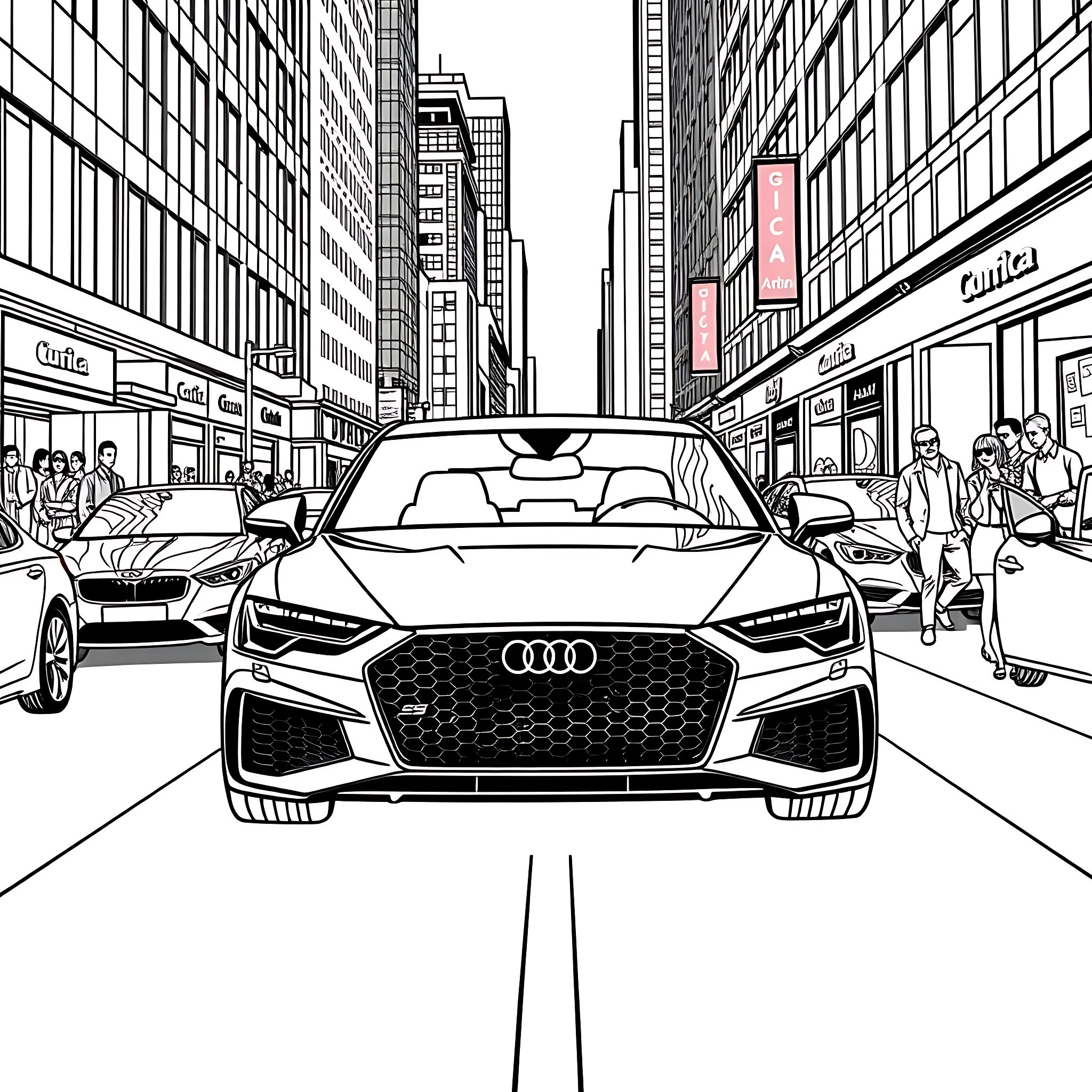 Best Audi Coloring Pages (Free Printable PDF)