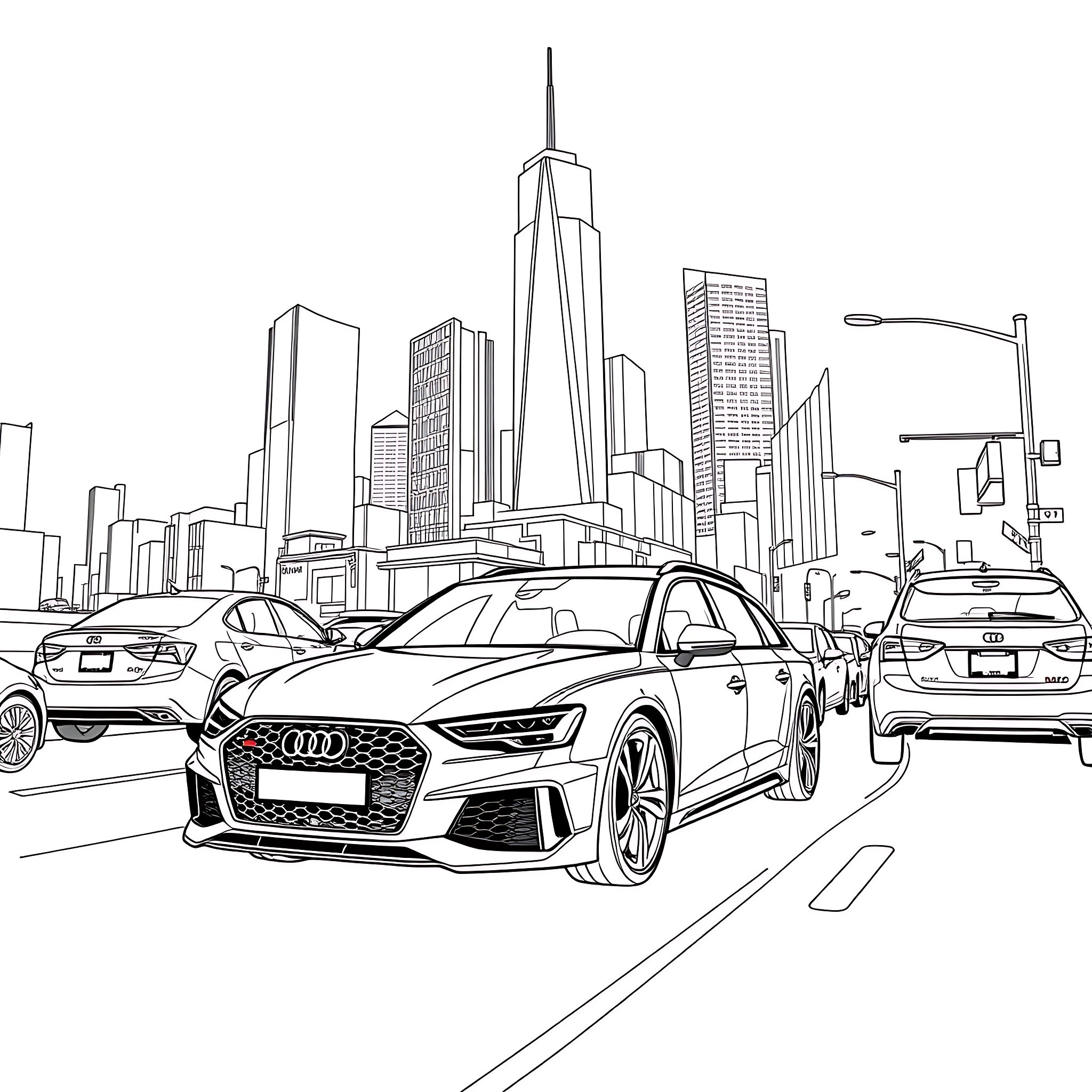 Best Audi Coloring Pages (Free Printable PDF)