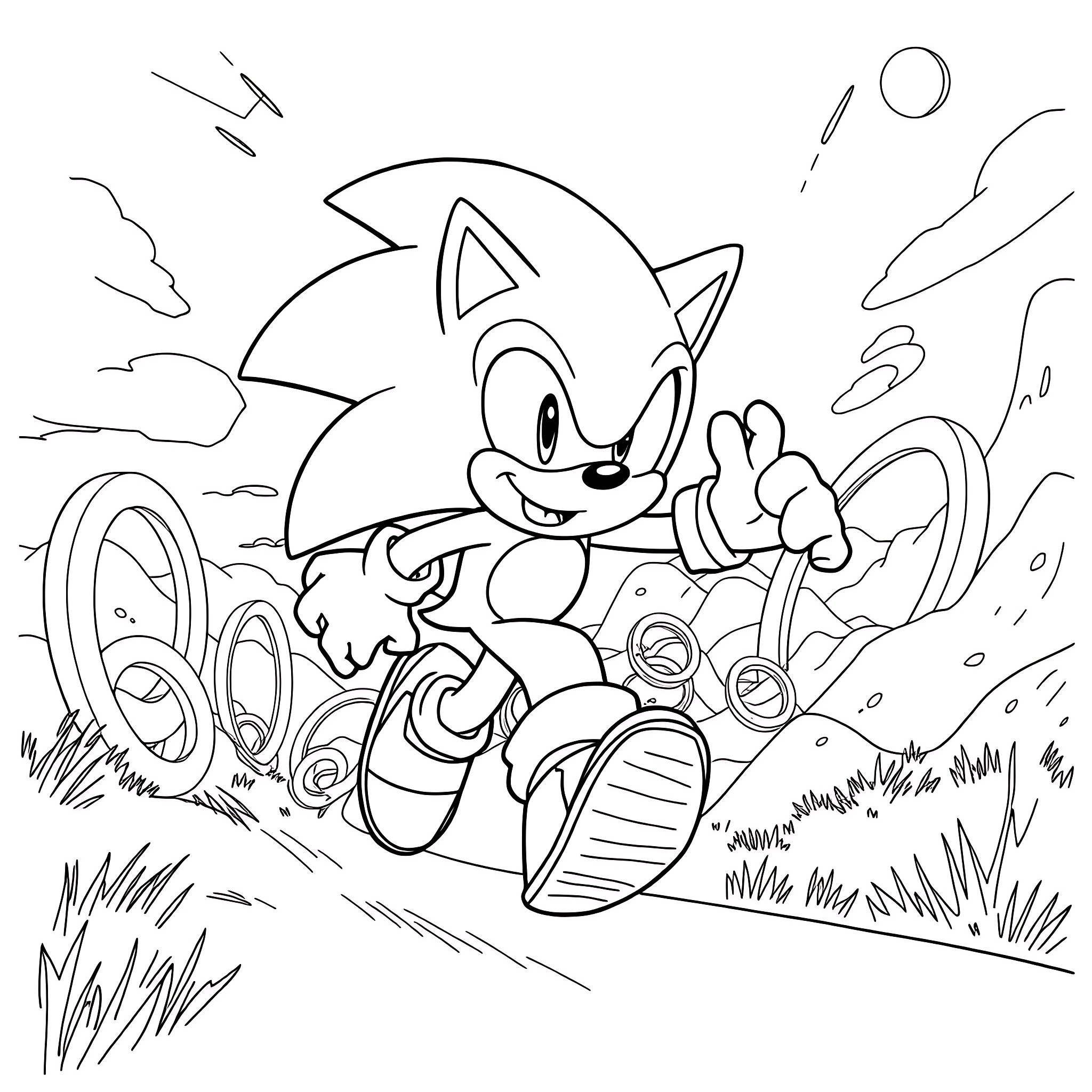 Best Sonic Coloring Pages (Free Printable PDF)