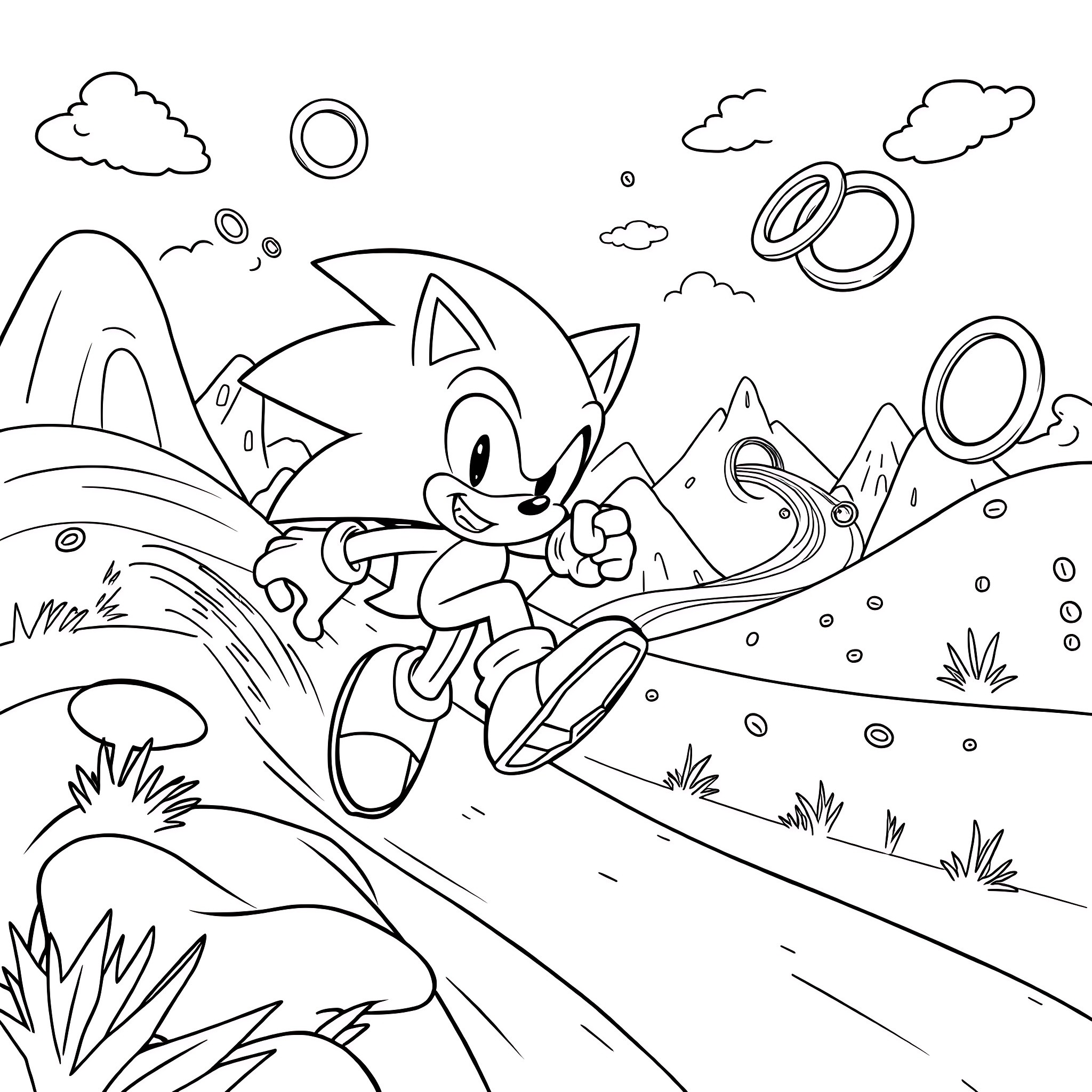 Best Sonic Coloring Pages (Free Printable PDF)