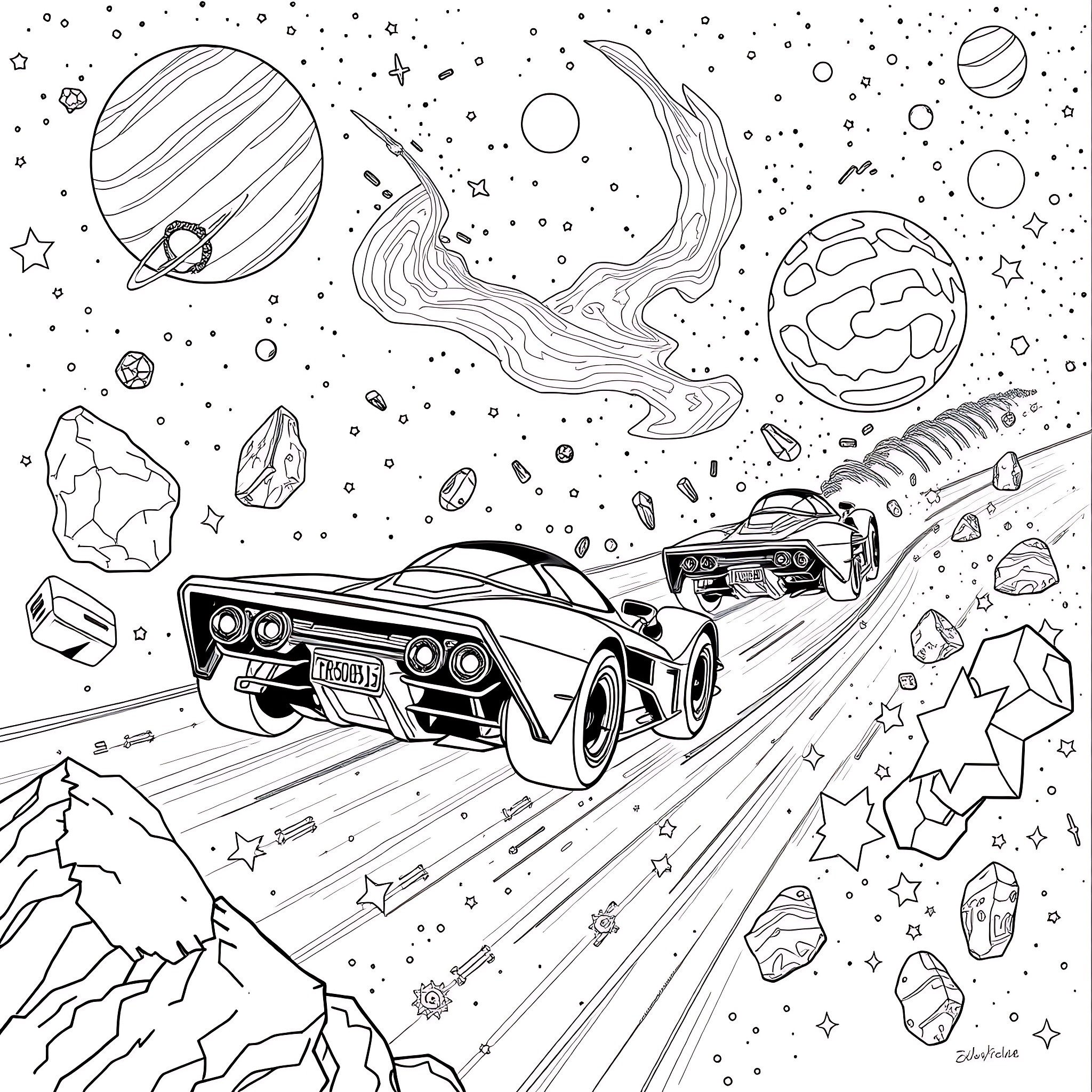 101 Best Car Coloring Pages (Free Printable PDFs)