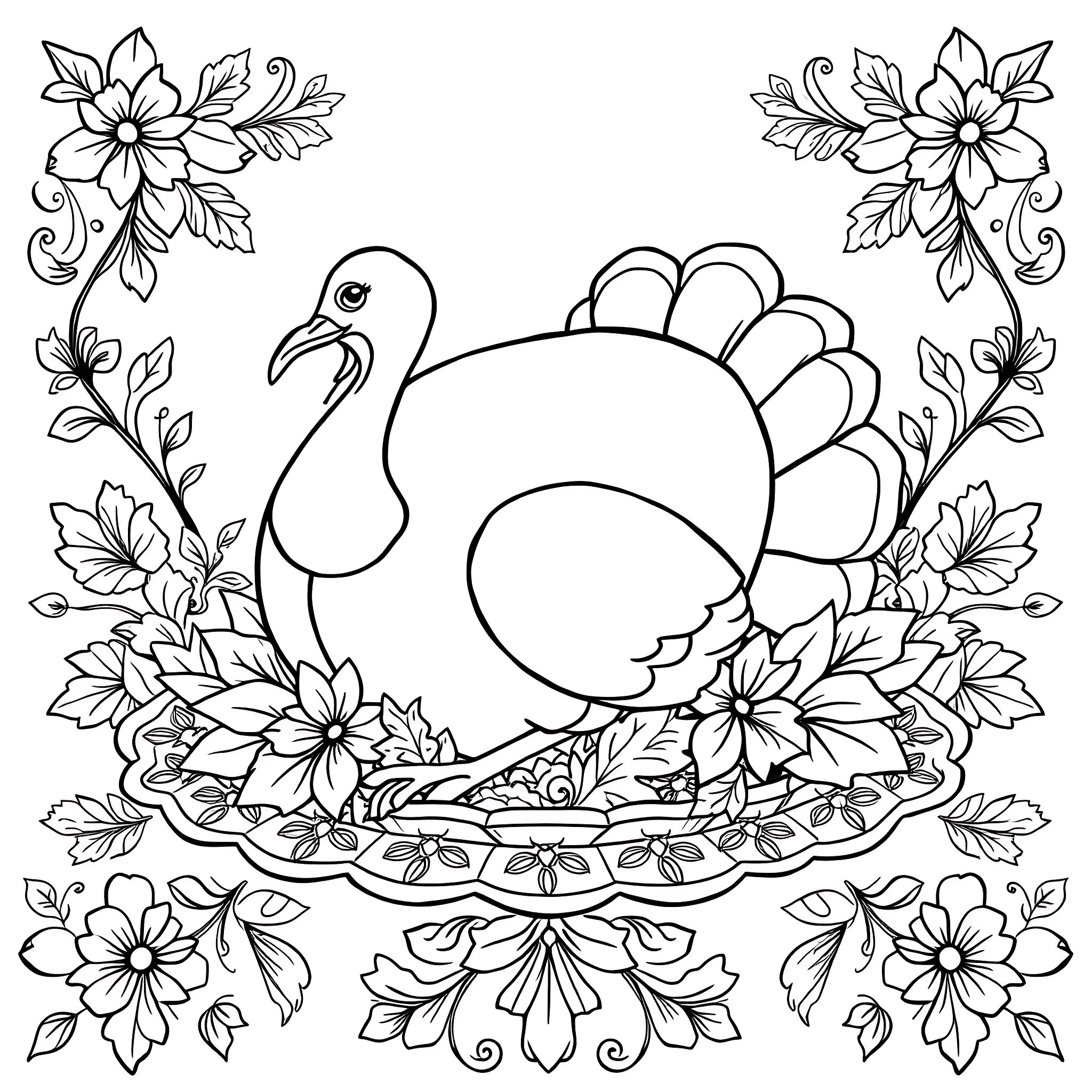 32 Best Turkey Coloring Pages (Free Printable PDFs)