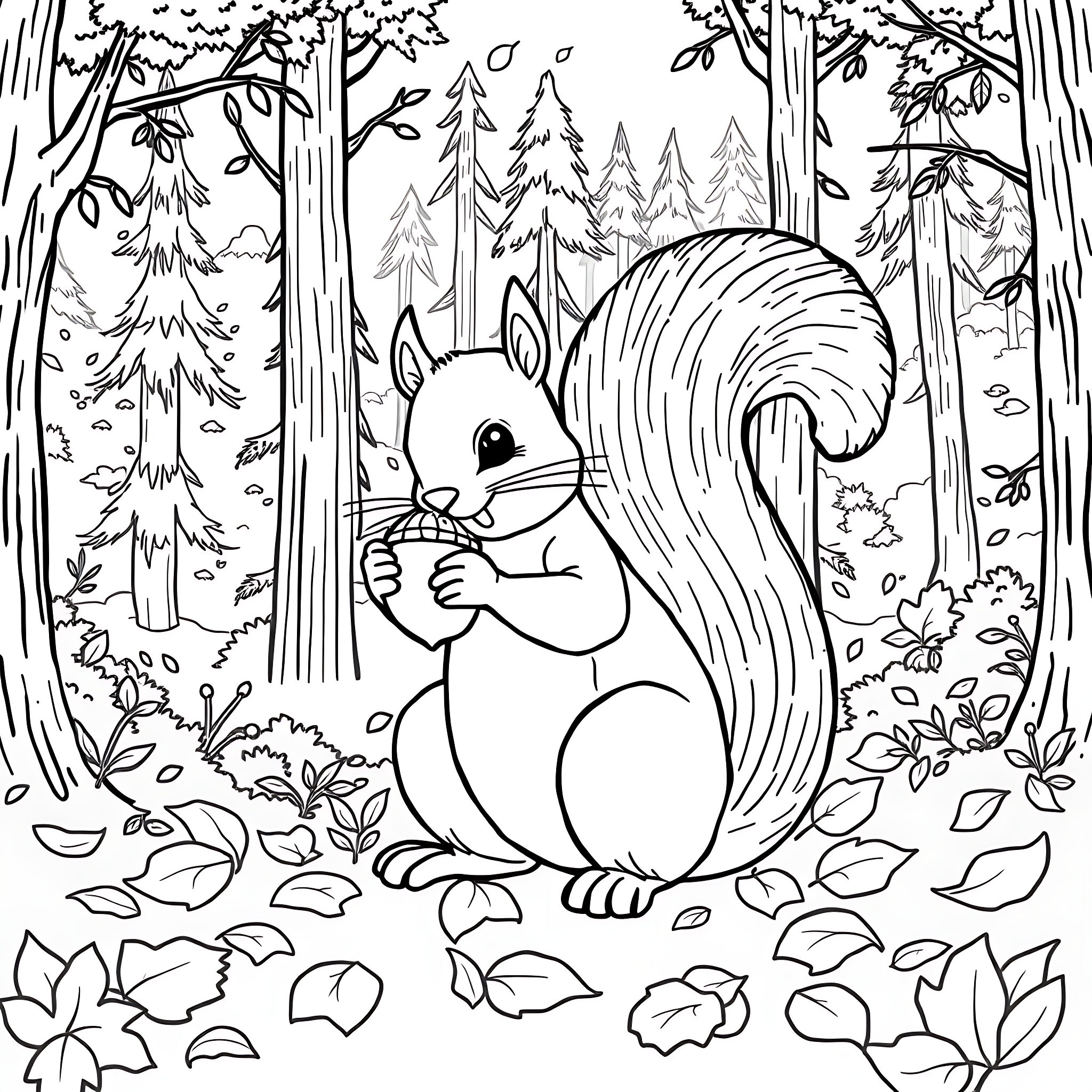 Best Squirrel Coloring Pages (Free Printable PDF)