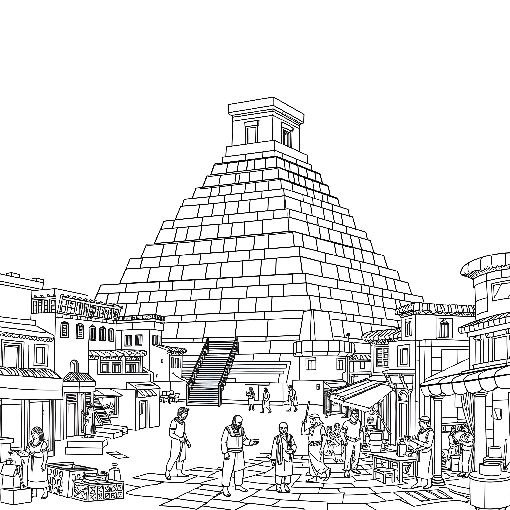 Best Ziggurat Coloring Pages (Free Printable PDF)