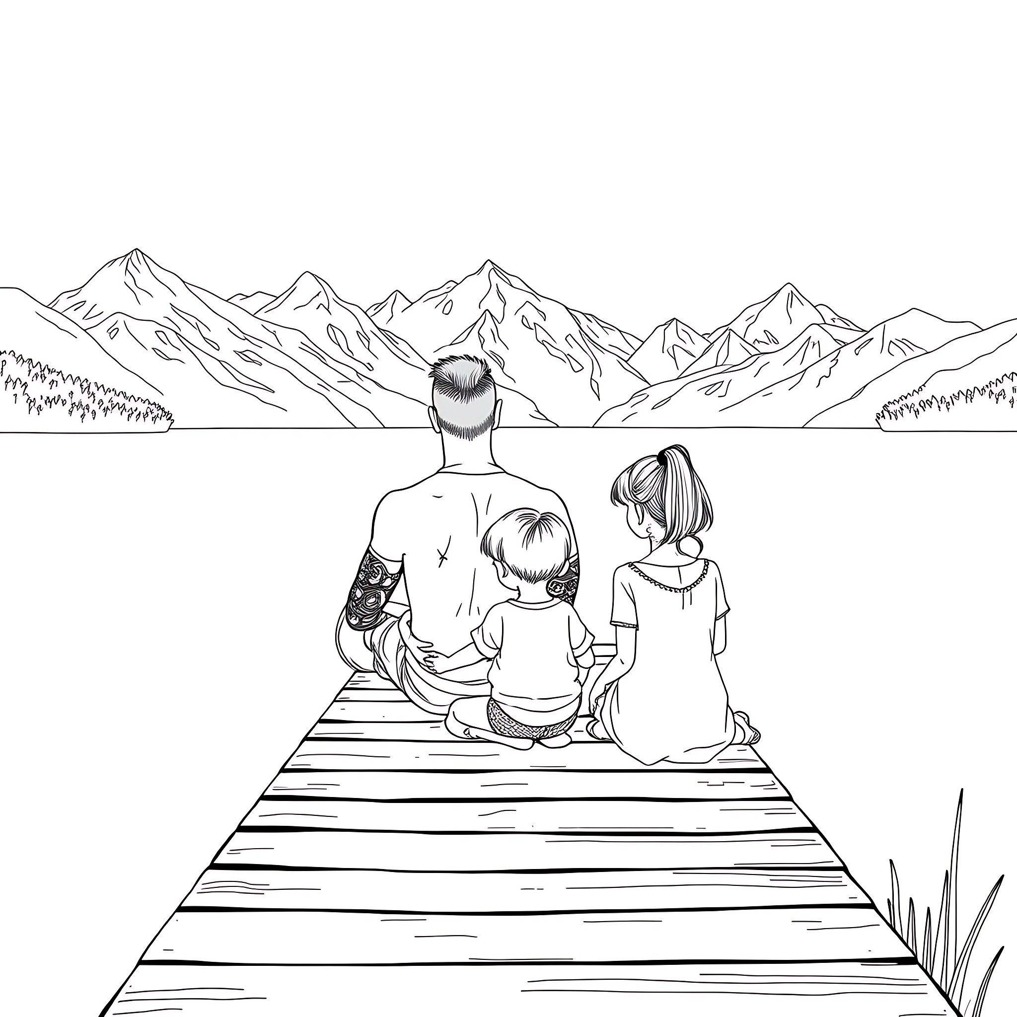 33 Best Family Coloring Pages (Free Printable PDFs)
