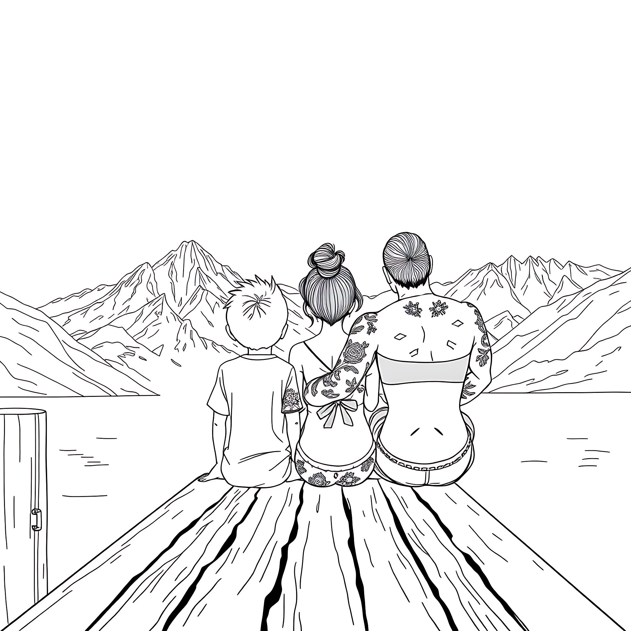 199 Best Family Coloring Pages (Free Printable PDFs)