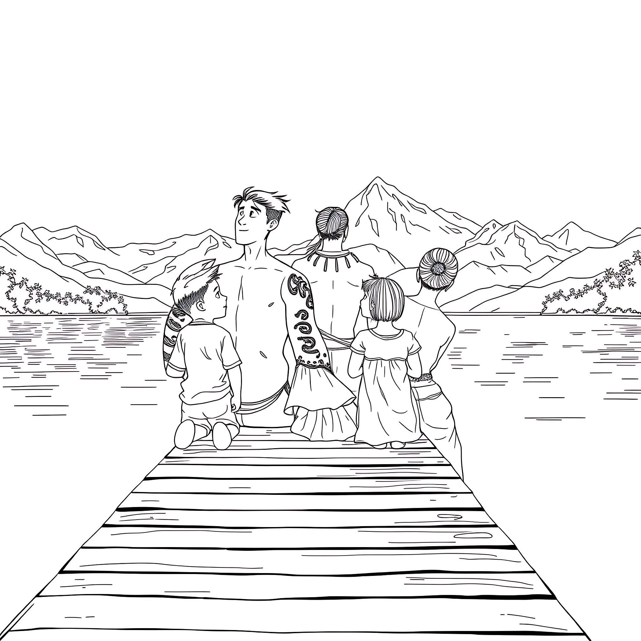 199 Best Family Coloring Pages (Free Printable PDFs)