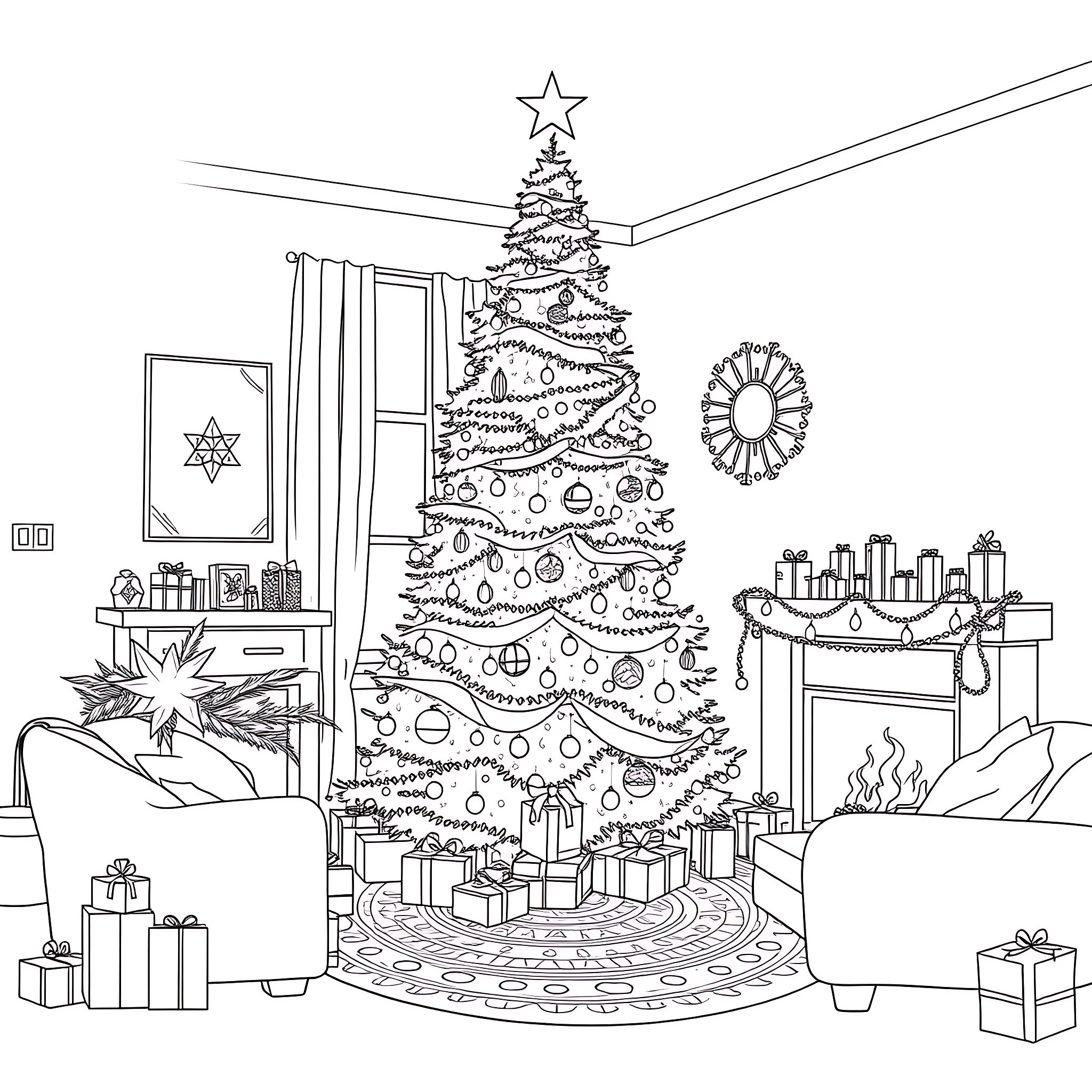 Best Christmas Tree Coloring Pages (Free Printable PDF)