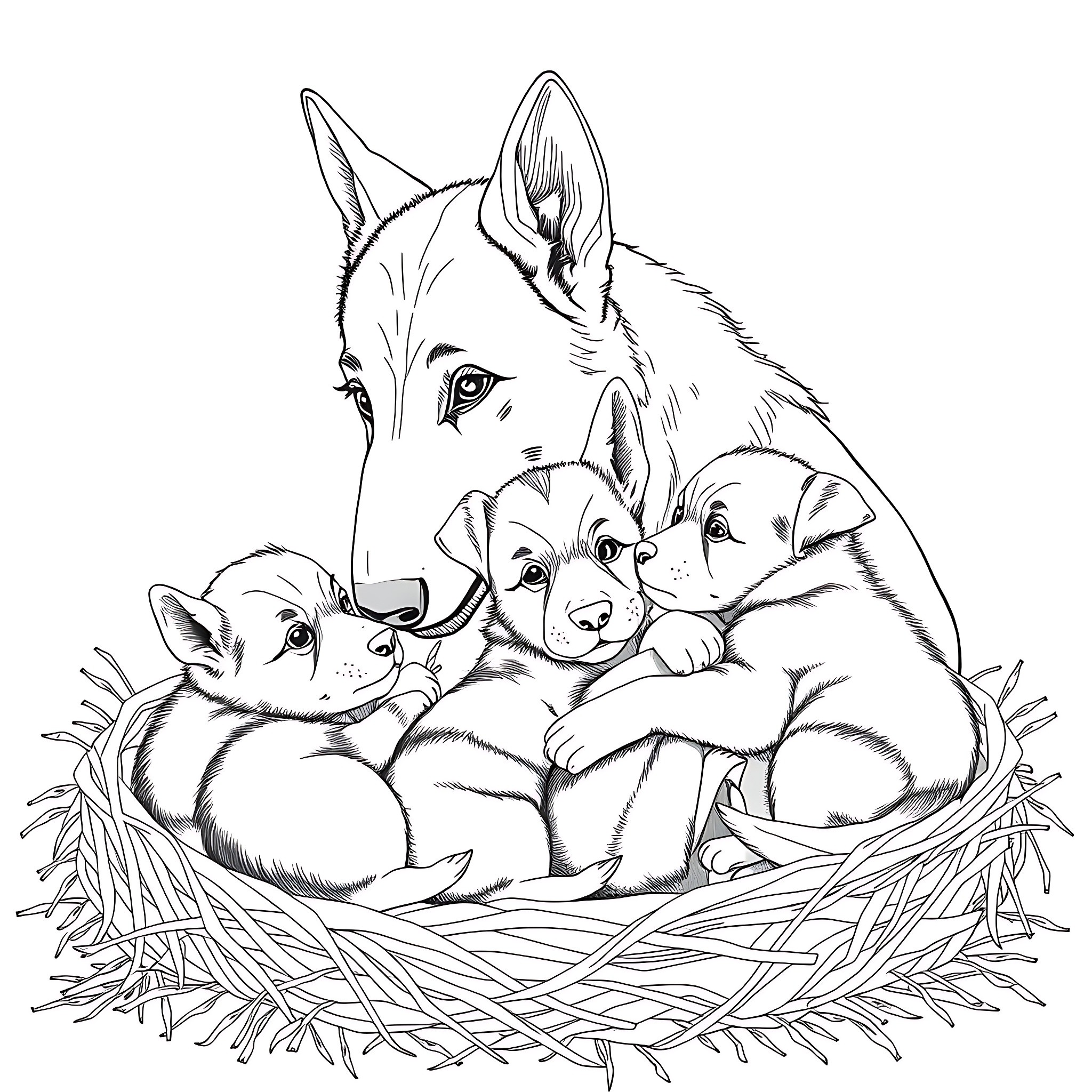 12 Best German Shepherd Coloring Pages (Free Printable PDFs)