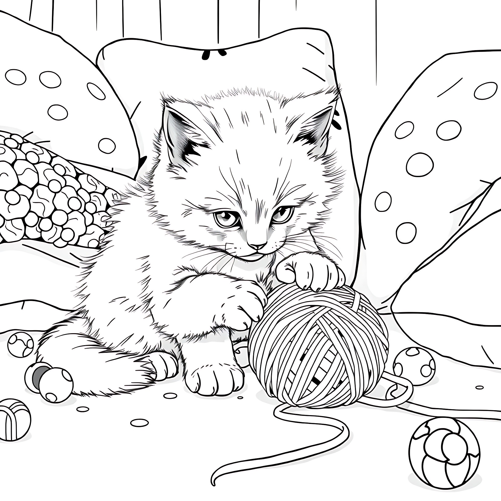 35 Best Kitten Coloring Pages (Free Printable PDFs)