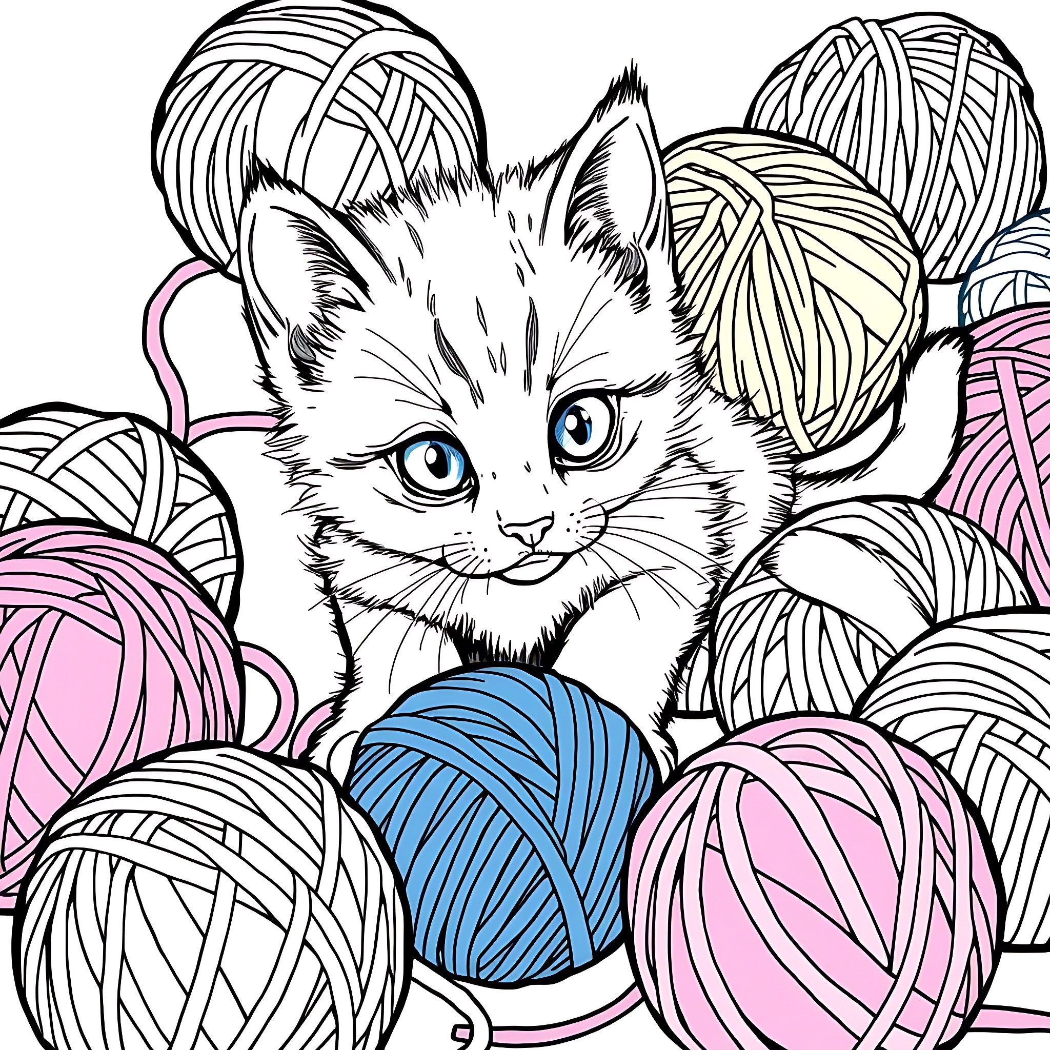 35 Best Kitten Coloring Pages (Free Printable PDFs)
