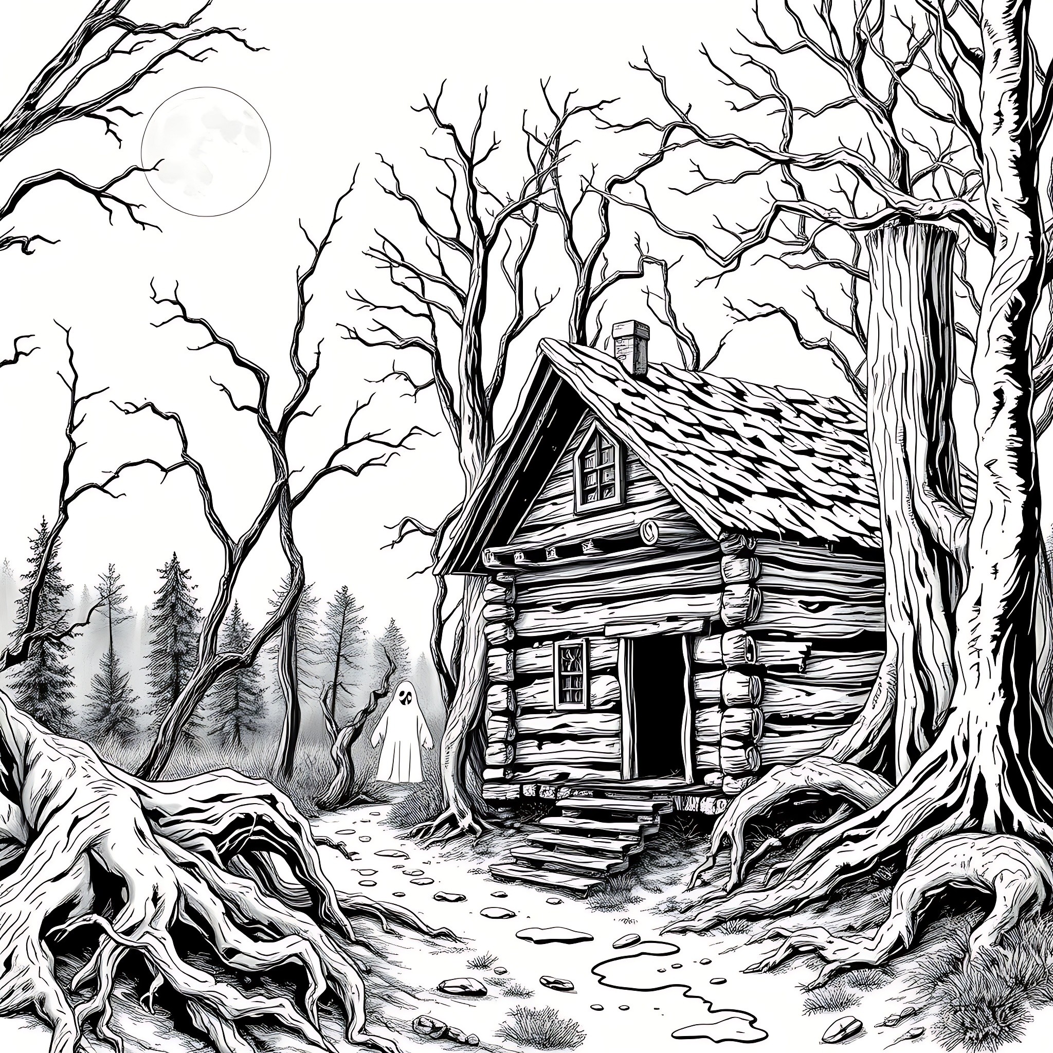 Best Cabin Coloring Pages (Free Printable PDF)