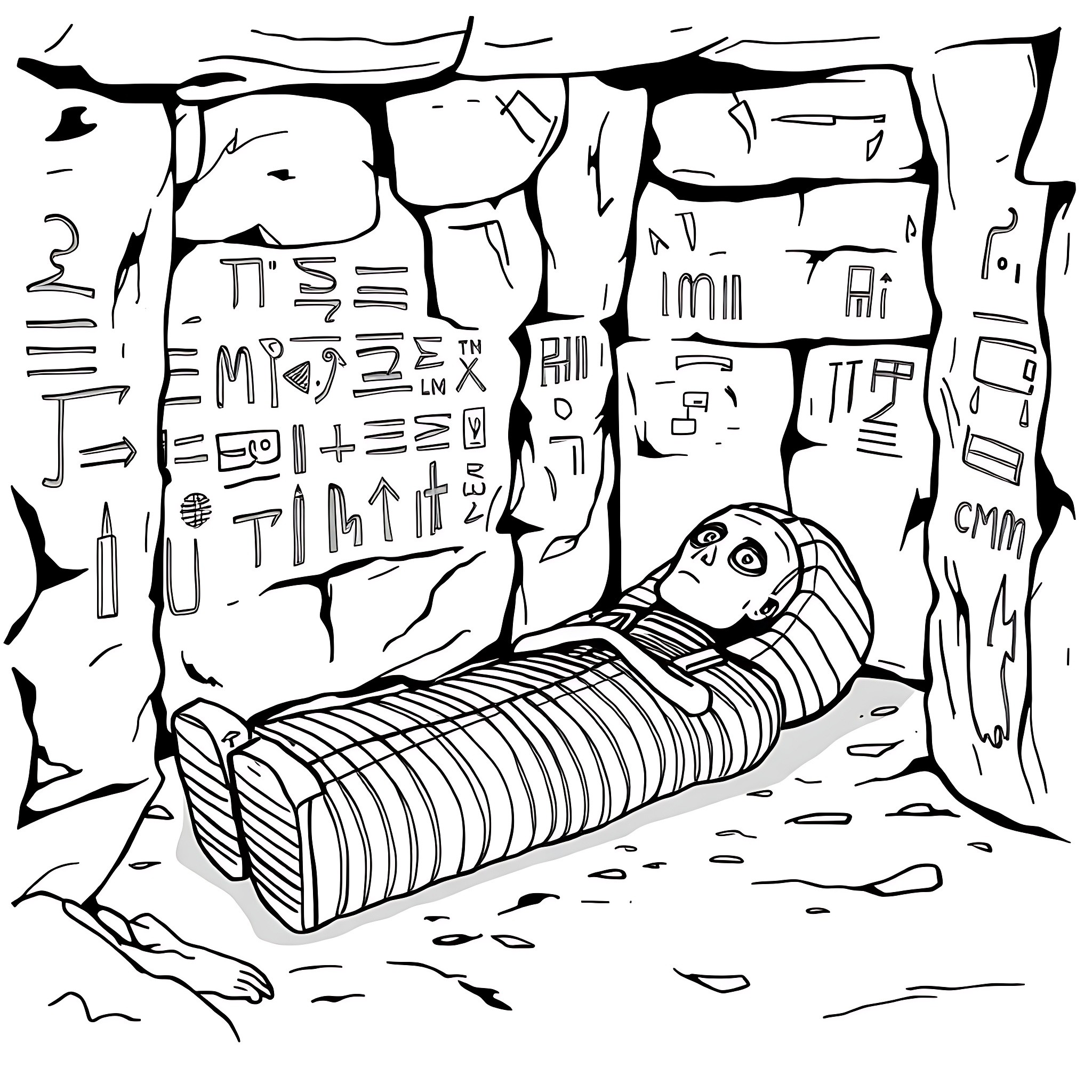 15 Best Mummy Coloring Pages (Free Printable PDFs)