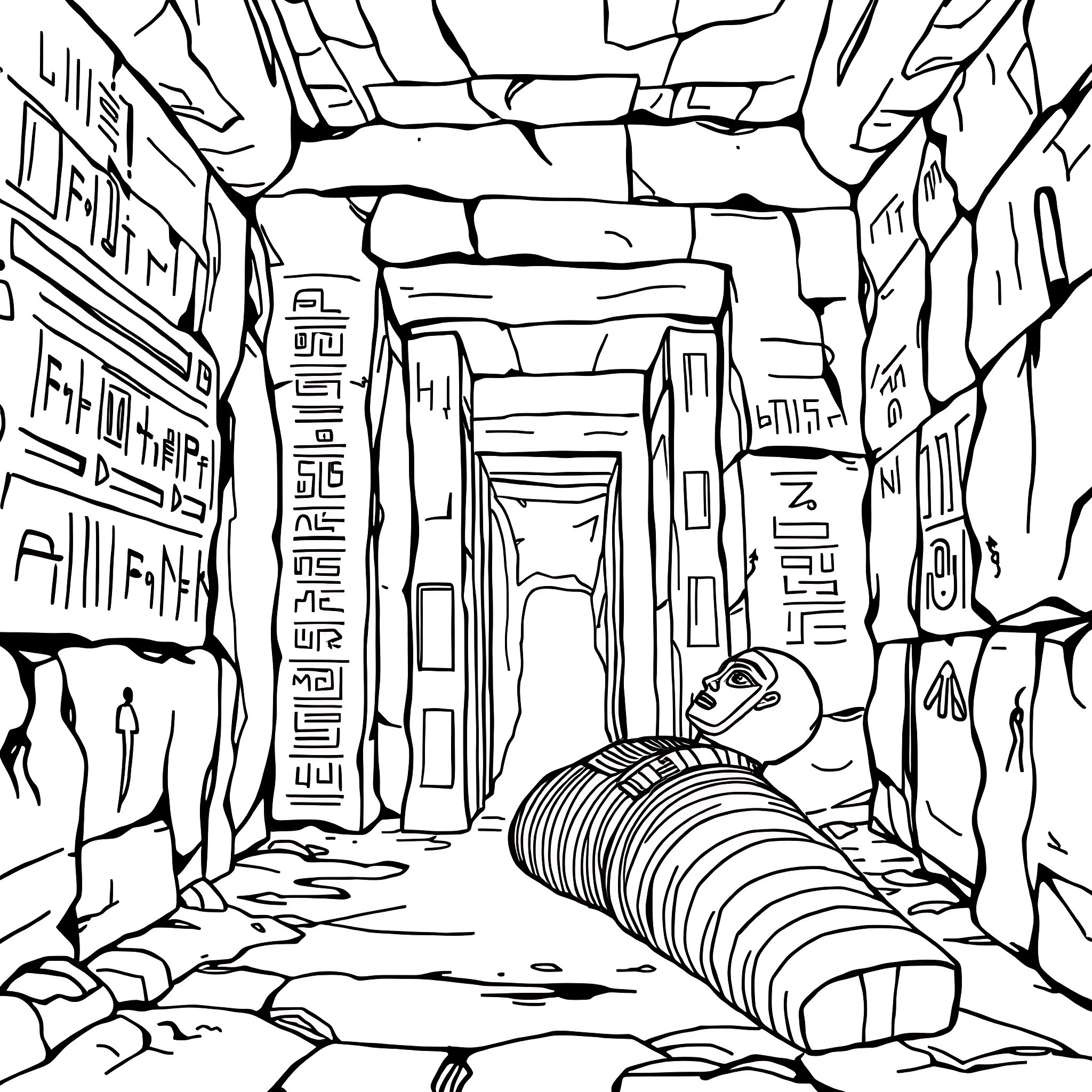 15 Best Mummy Coloring Pages (Free Printable PDFs)