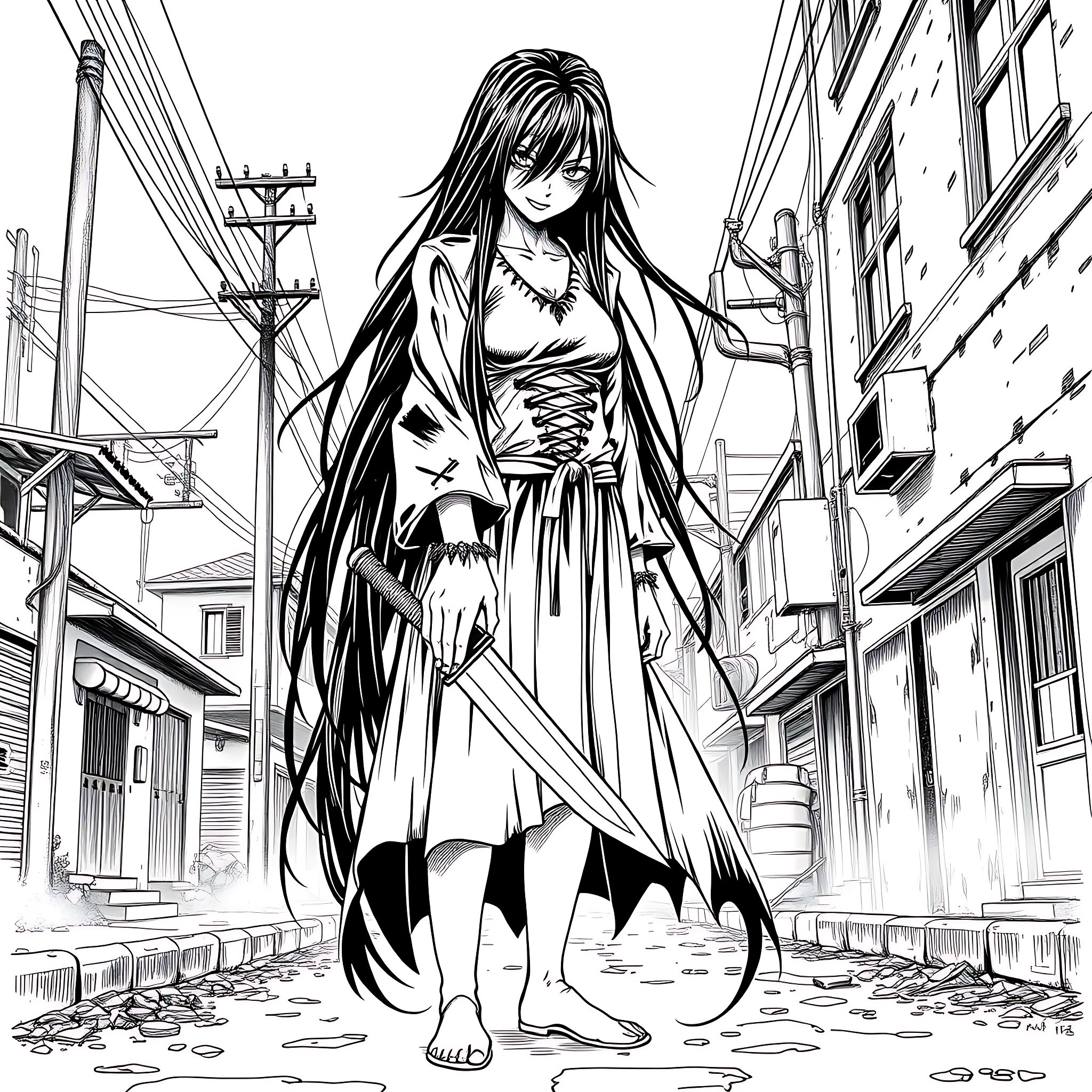 Best Kuchisake-Onna Coloring Pages (Free Printable PDF)